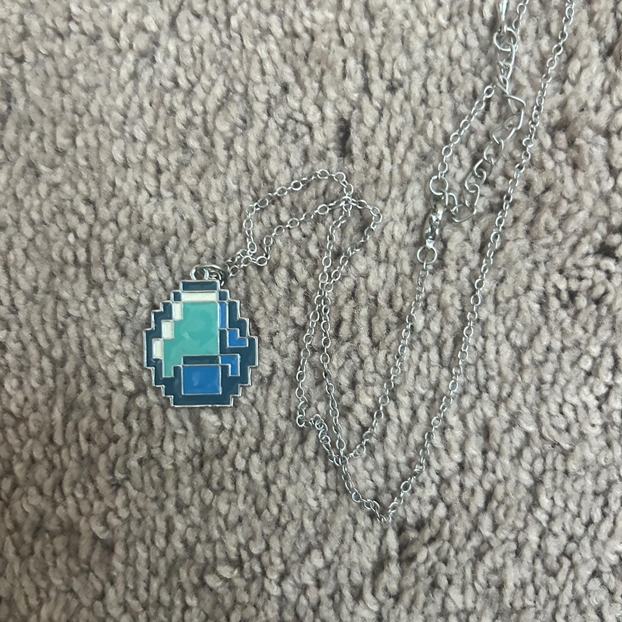 Minecraft Diamond Necklace #minecraft - Depop