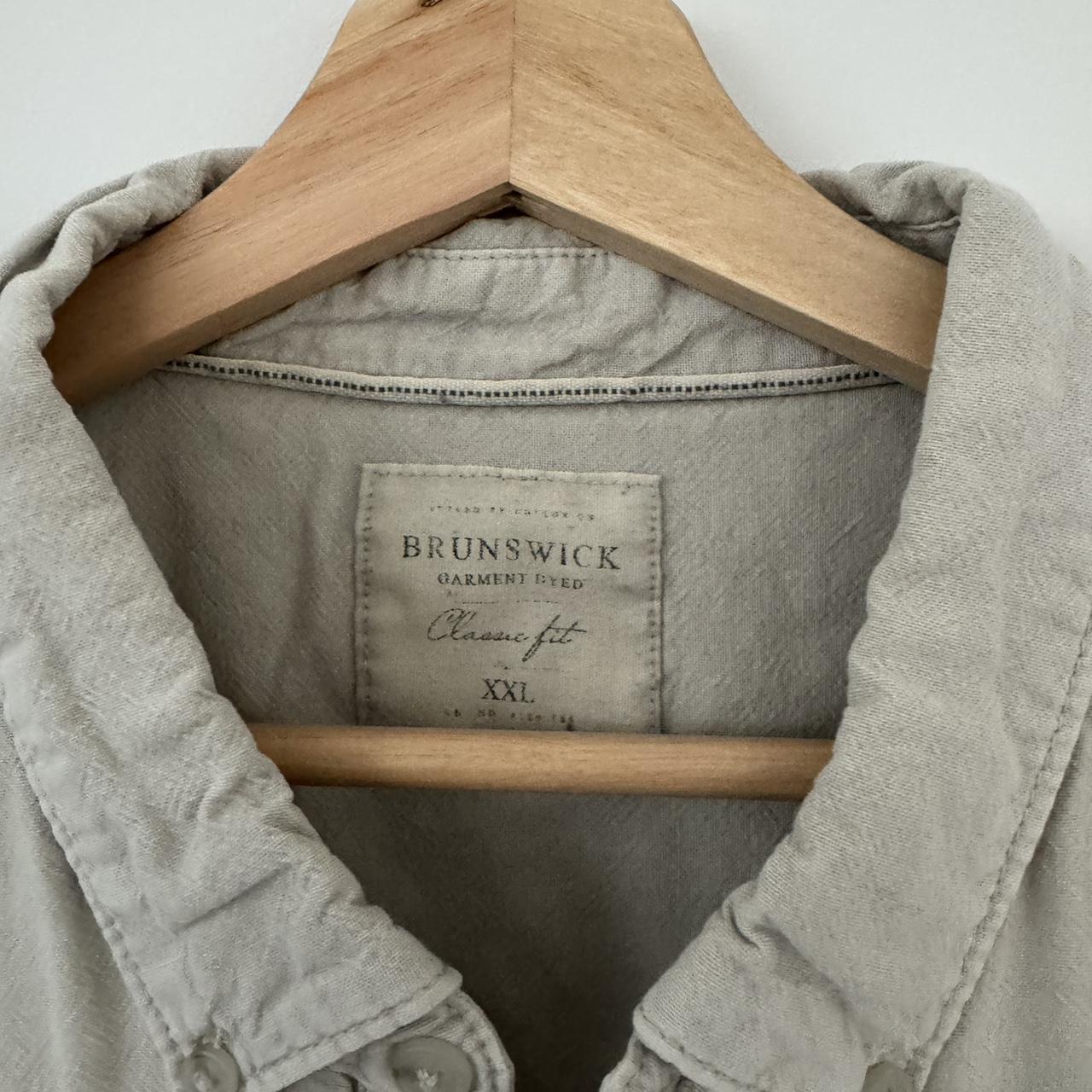 Men’s Light Tan Button-Up - Versatile and... - Depop