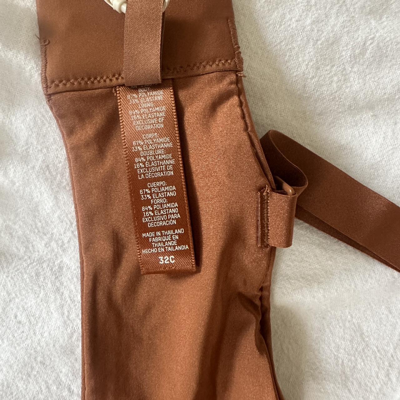 SKIMS Unlined Mesh Balconette Bra in BRONZE Size:... - Depop