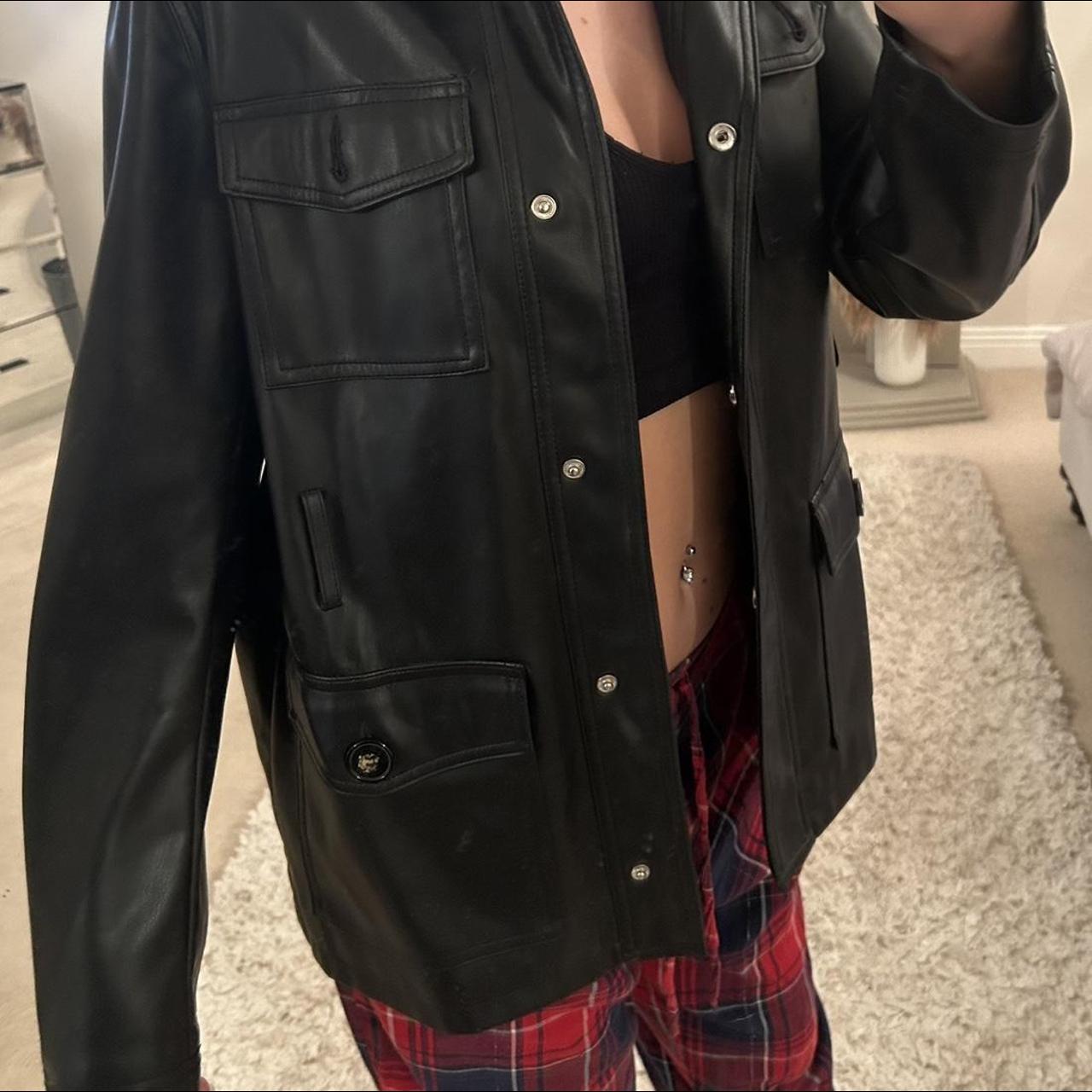 Pu faux leather top shop jacket - Depop