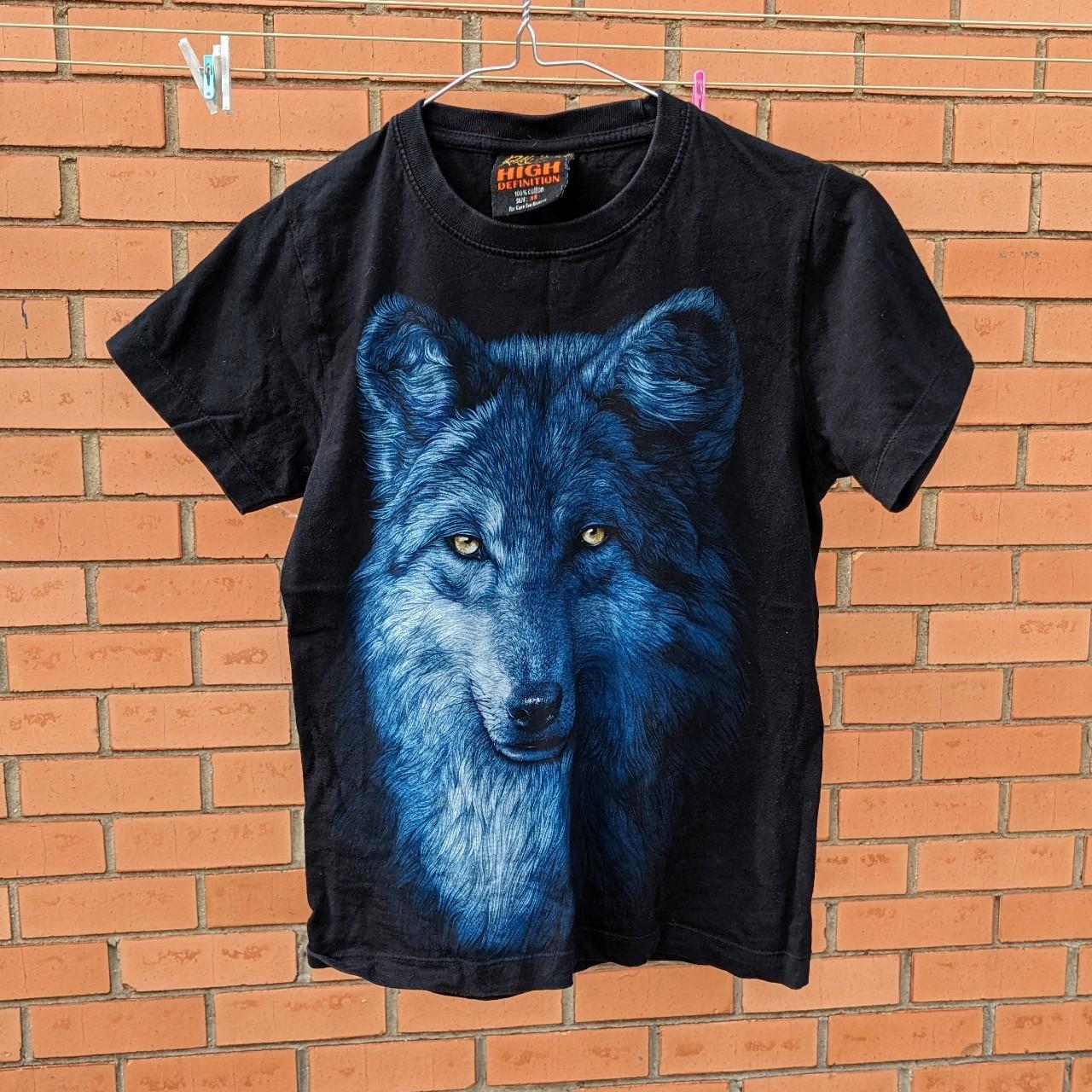 AWOOOOO ANOTHER WOLF TEE fits a small or... - Depop