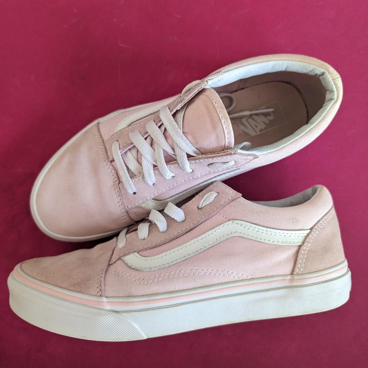 Pink Vans Pink pair of vans in great condition in a... - Depop