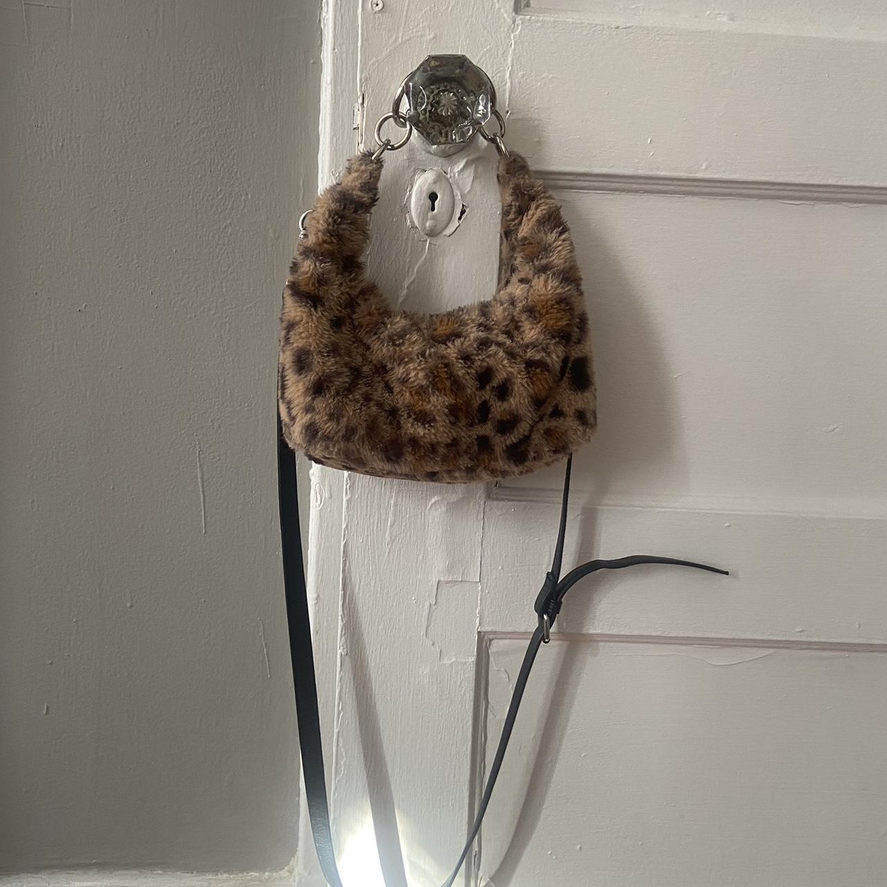 Target/wild fable mini cheetah bag/ detachable black... - Depop