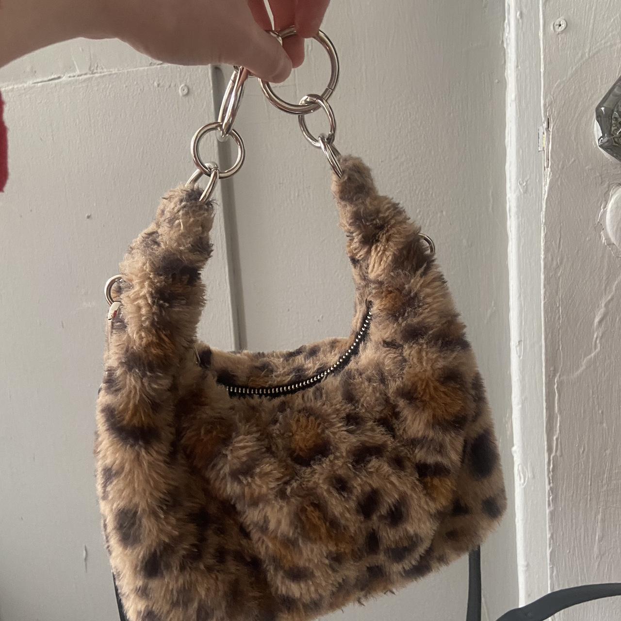 Target/wild fable mini cheetah bag/ detachable black... - Depop