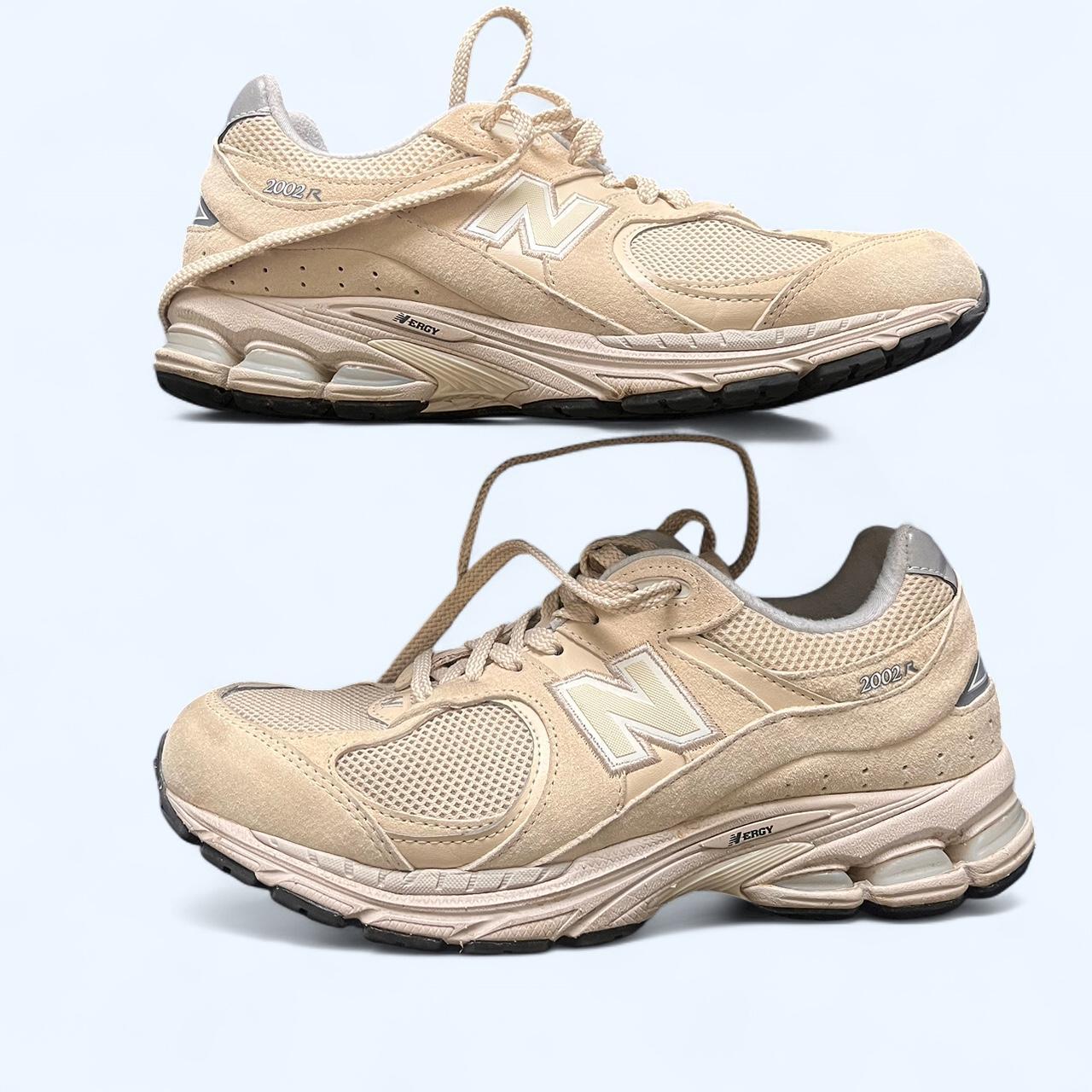 new balance 2002r cream sneakers great condition,... | Depop