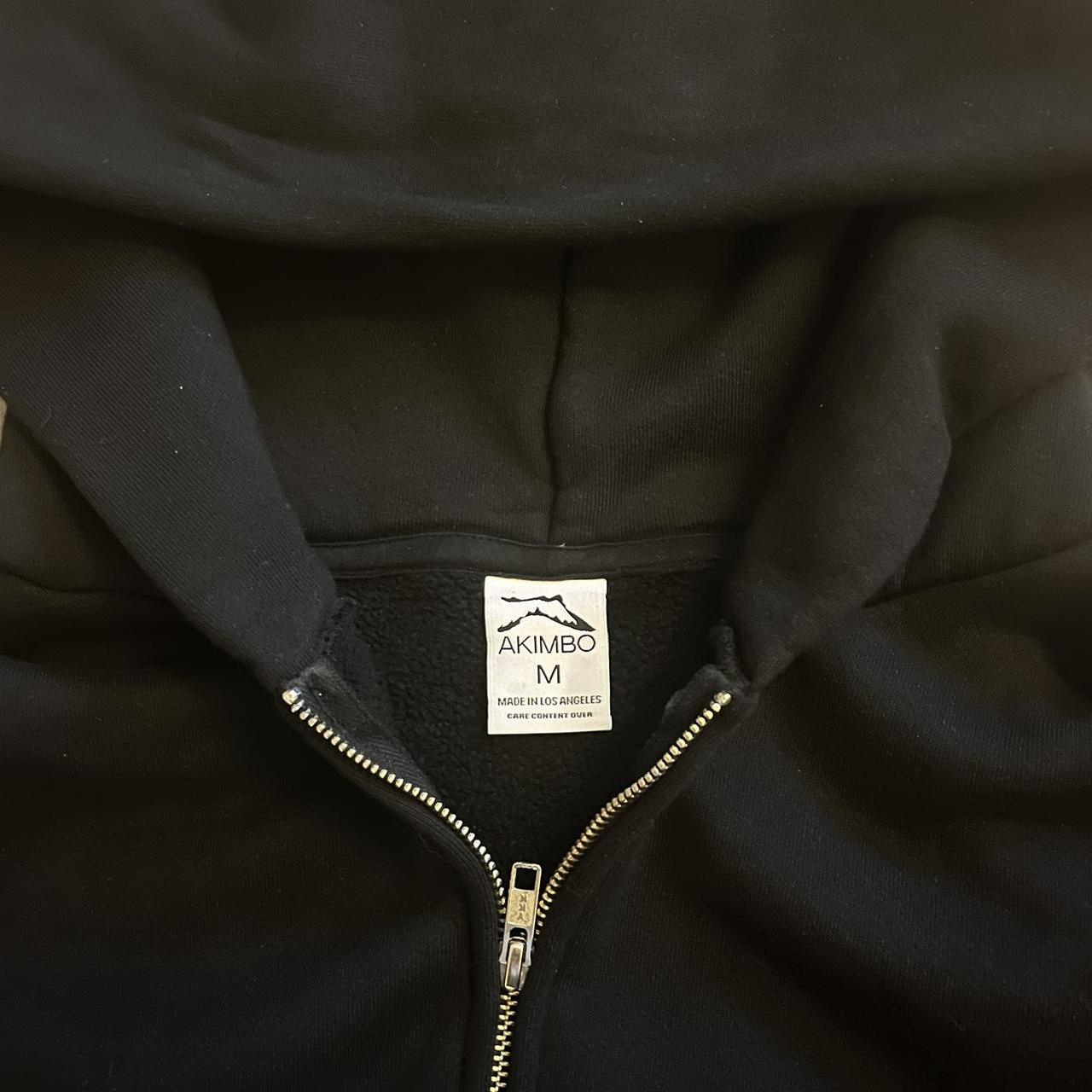 AKIMBO CLUB ZIP UP HOODIE MEDIUM FADED... - Depop