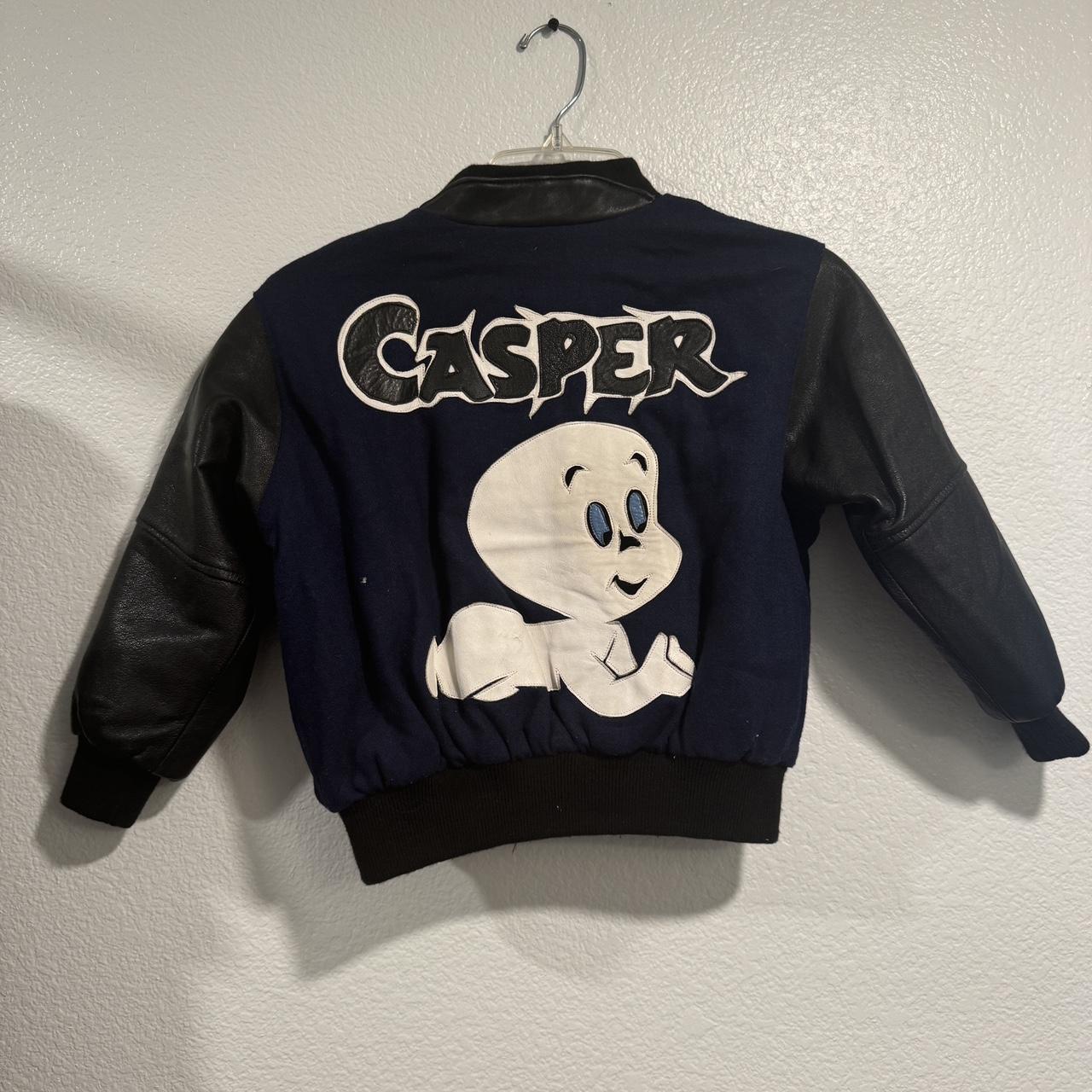 Casper The Ghost Y2K 90s Vintage Kids Jacket... - Depop