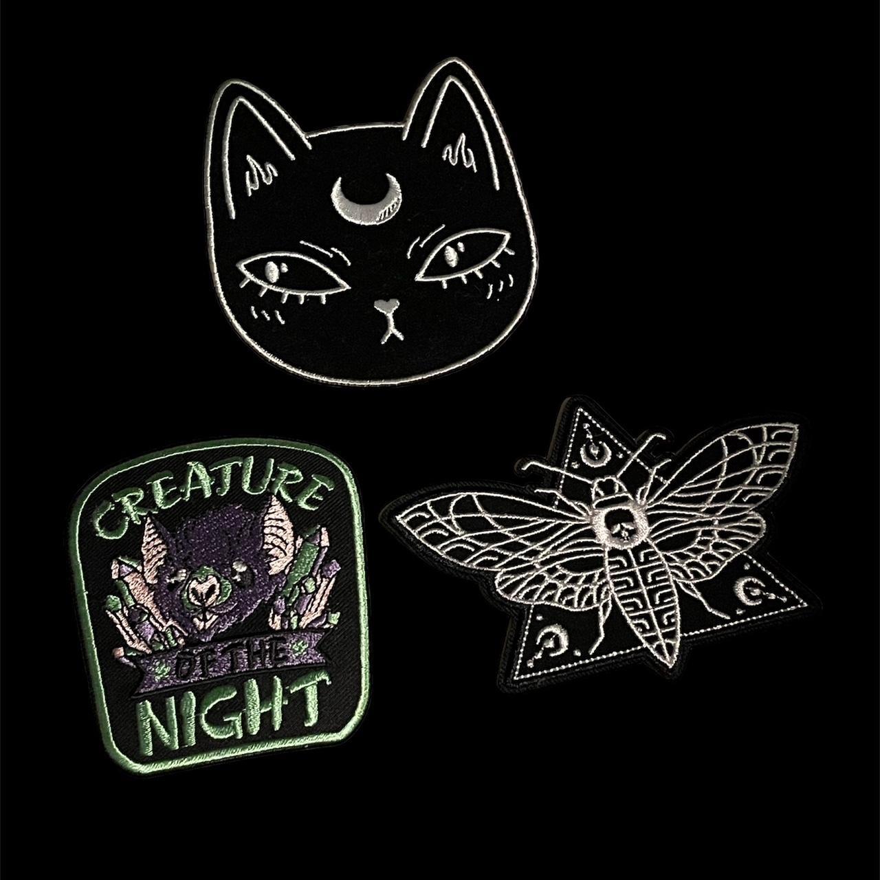 3 spooky patches bundle 🖤 3 brand new patches.... - Depop