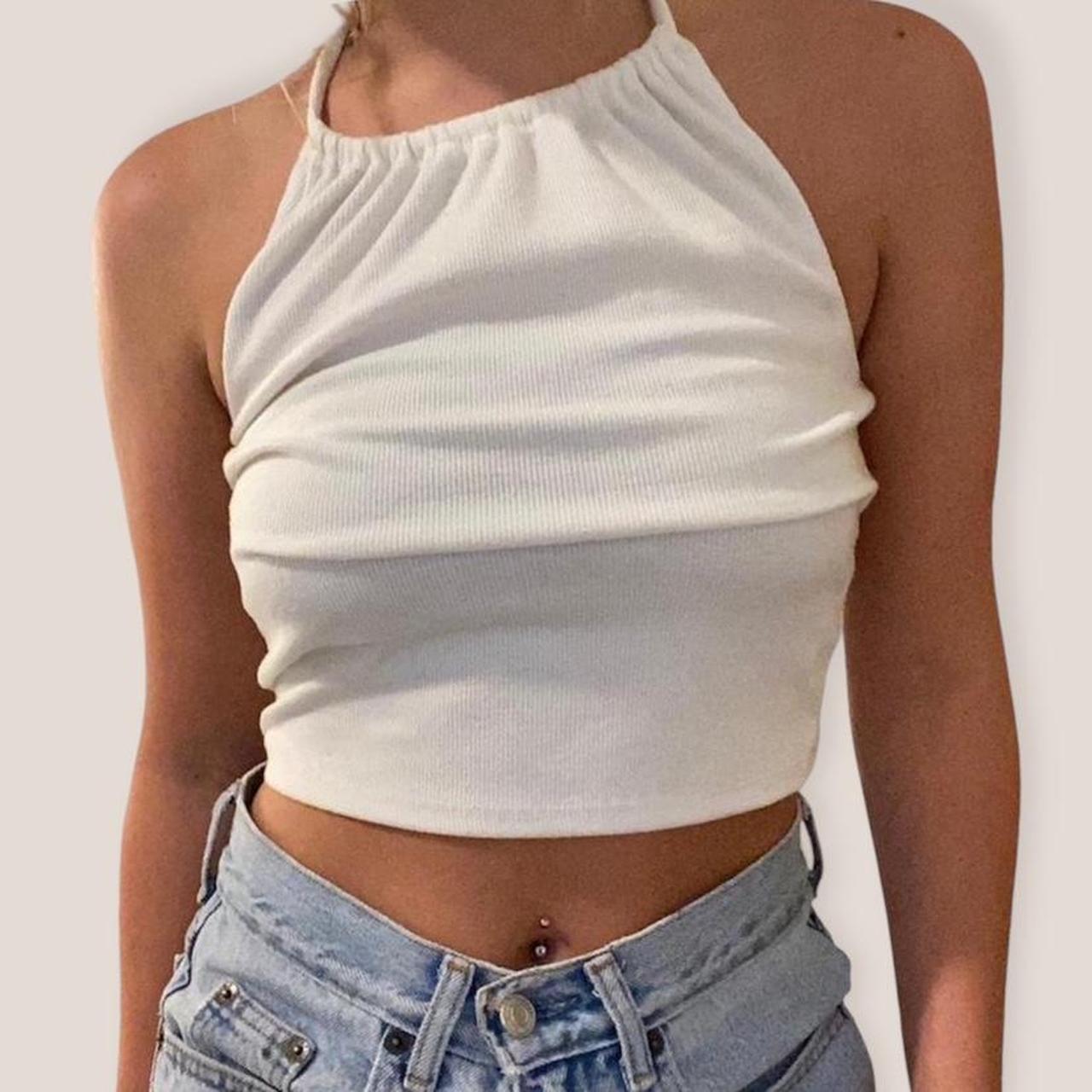 BDG Urban Outfitters cream halter top - Depop