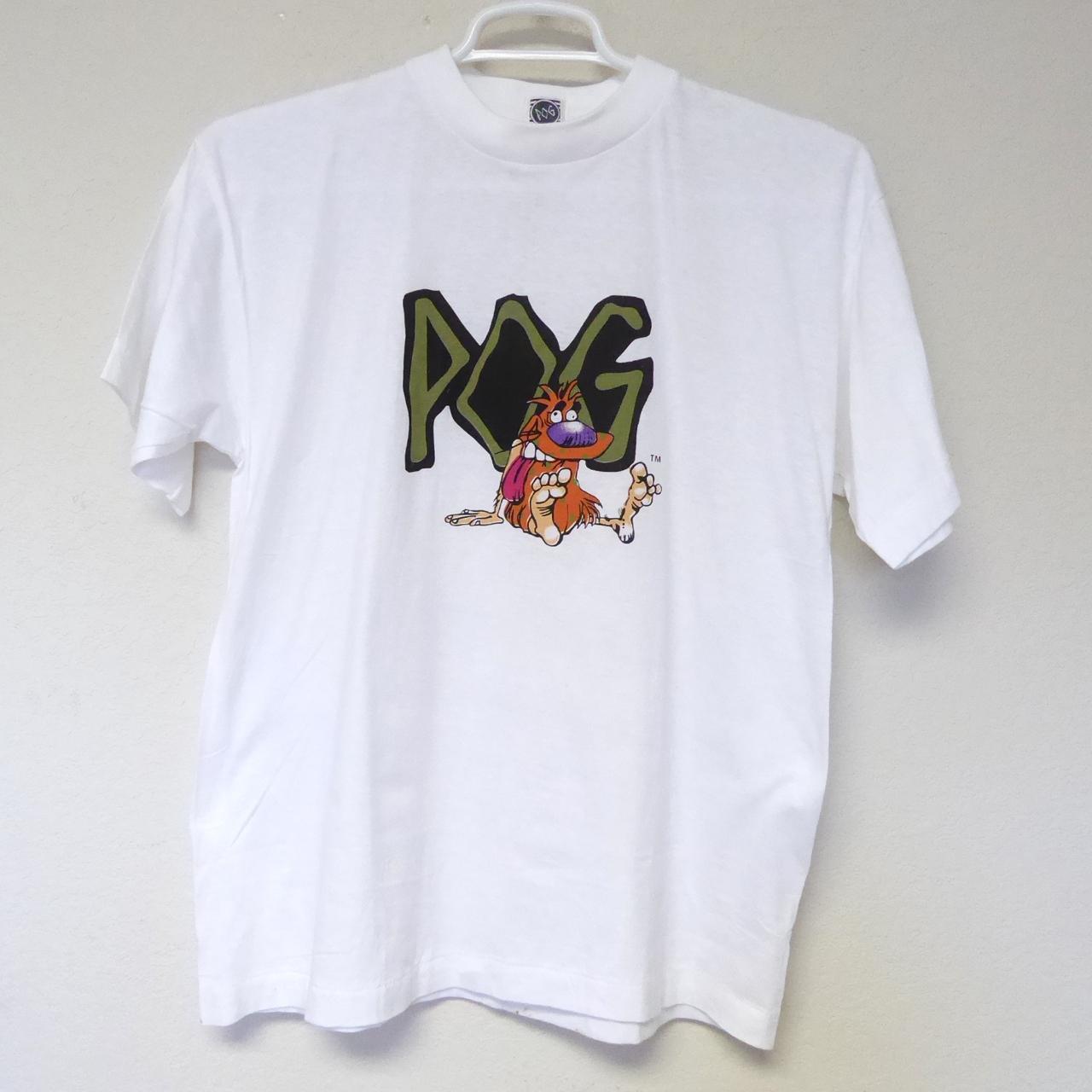 One 1990s Vintage POG game funny character white... | Depop