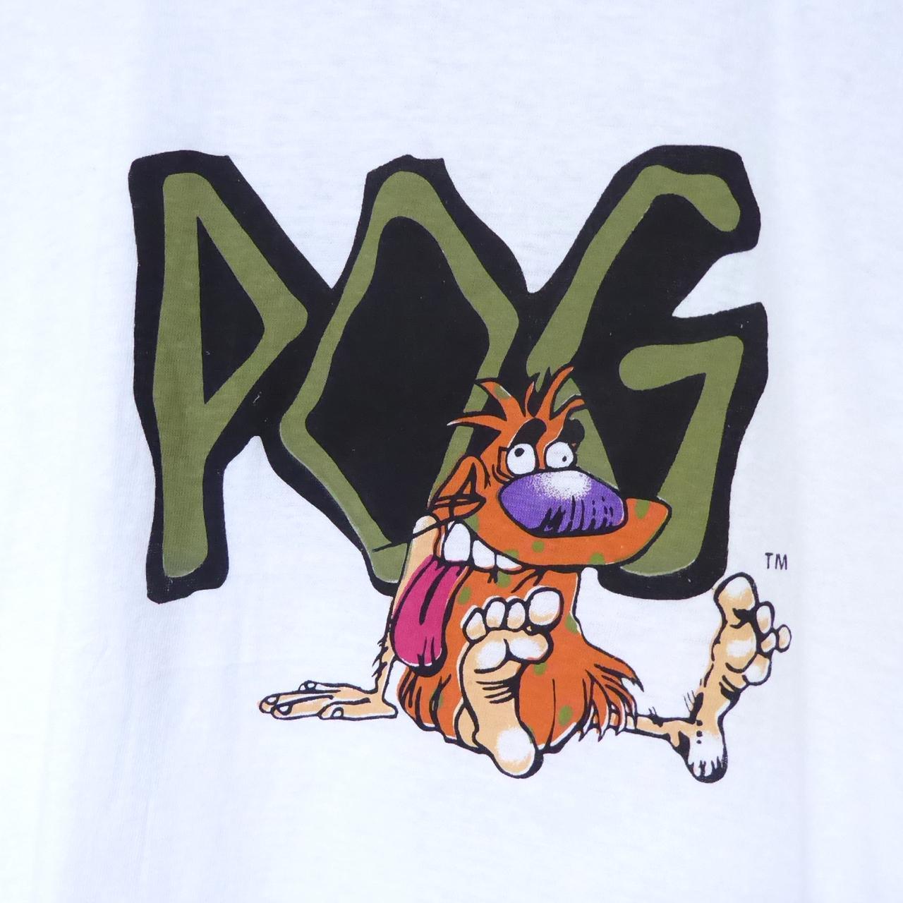 One 1990s Vintage POG game funny character white... | Depop