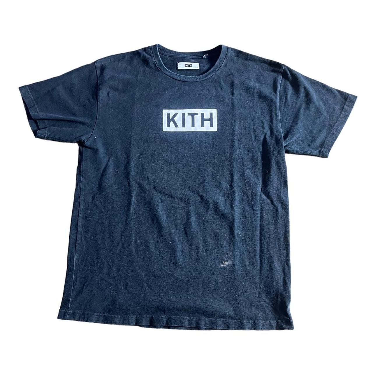 Kith Men's Black and White T-shirt | Depop