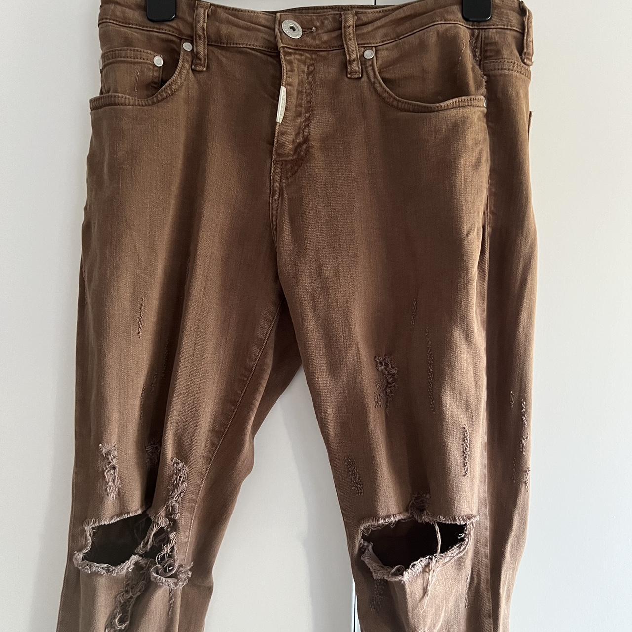 Mens Represent Essential Jeans with Ripped Knees and... - Depop