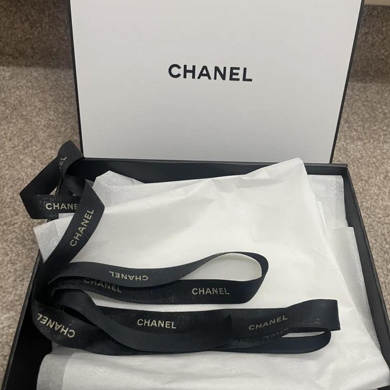 Chanel gift box new with ribbon and tissue paper - Depop