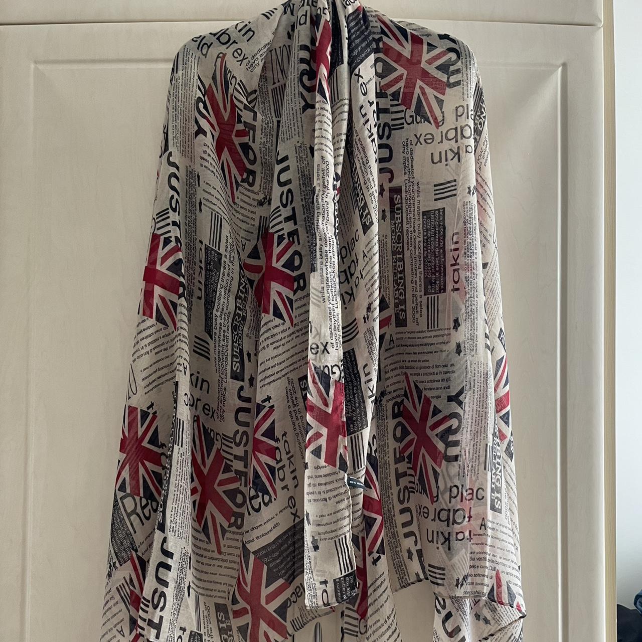 Great Britain Art Printed Scarf Design Art Craff... - Depop