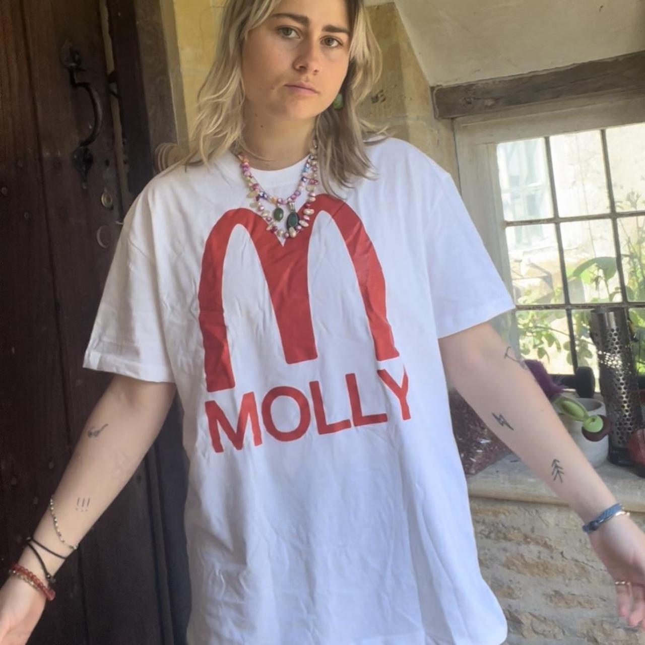 Oversized tshirt MOLLY print Super cool Shown on... - Depop