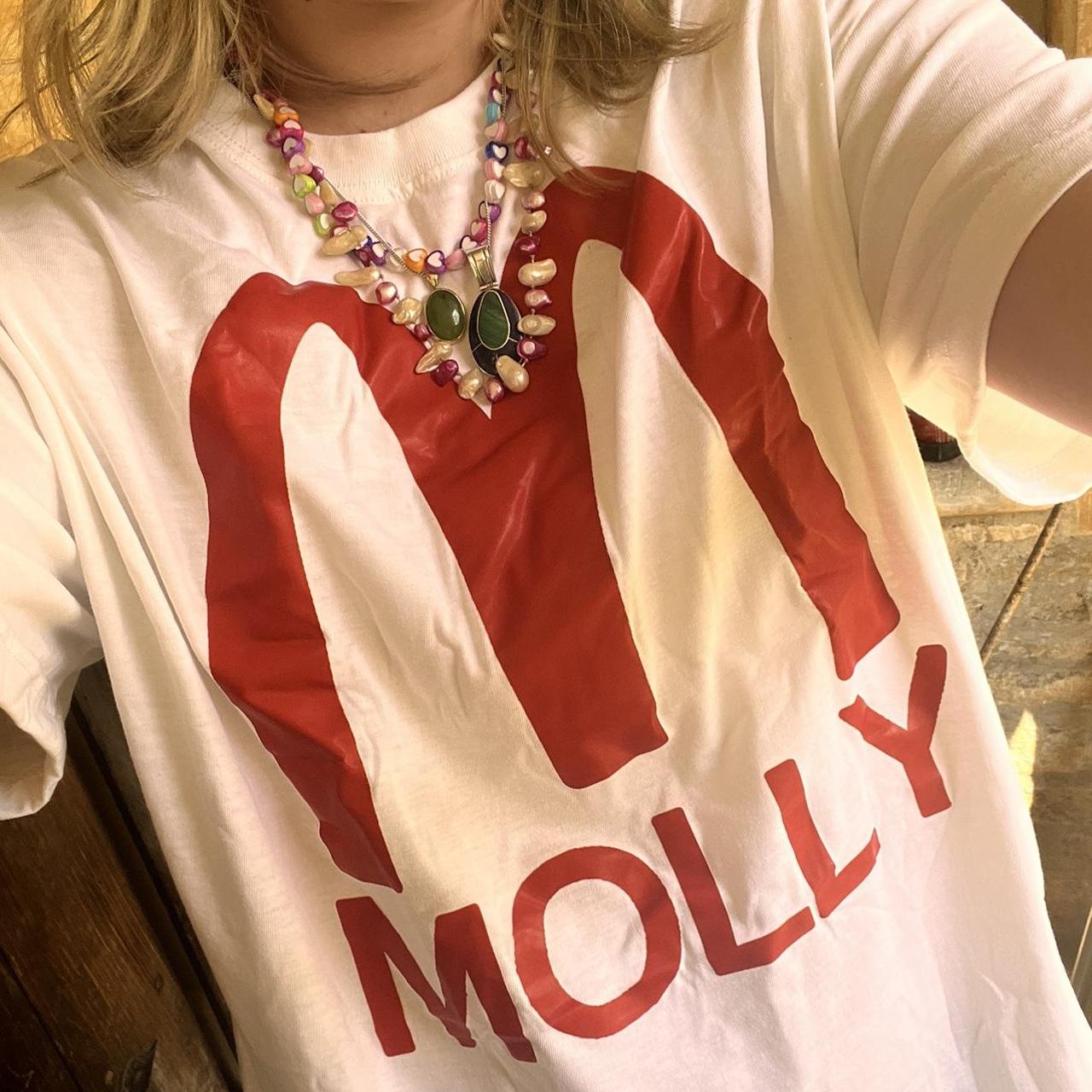 Oversized tshirt MOLLY print Super cool Shown on... - Depop