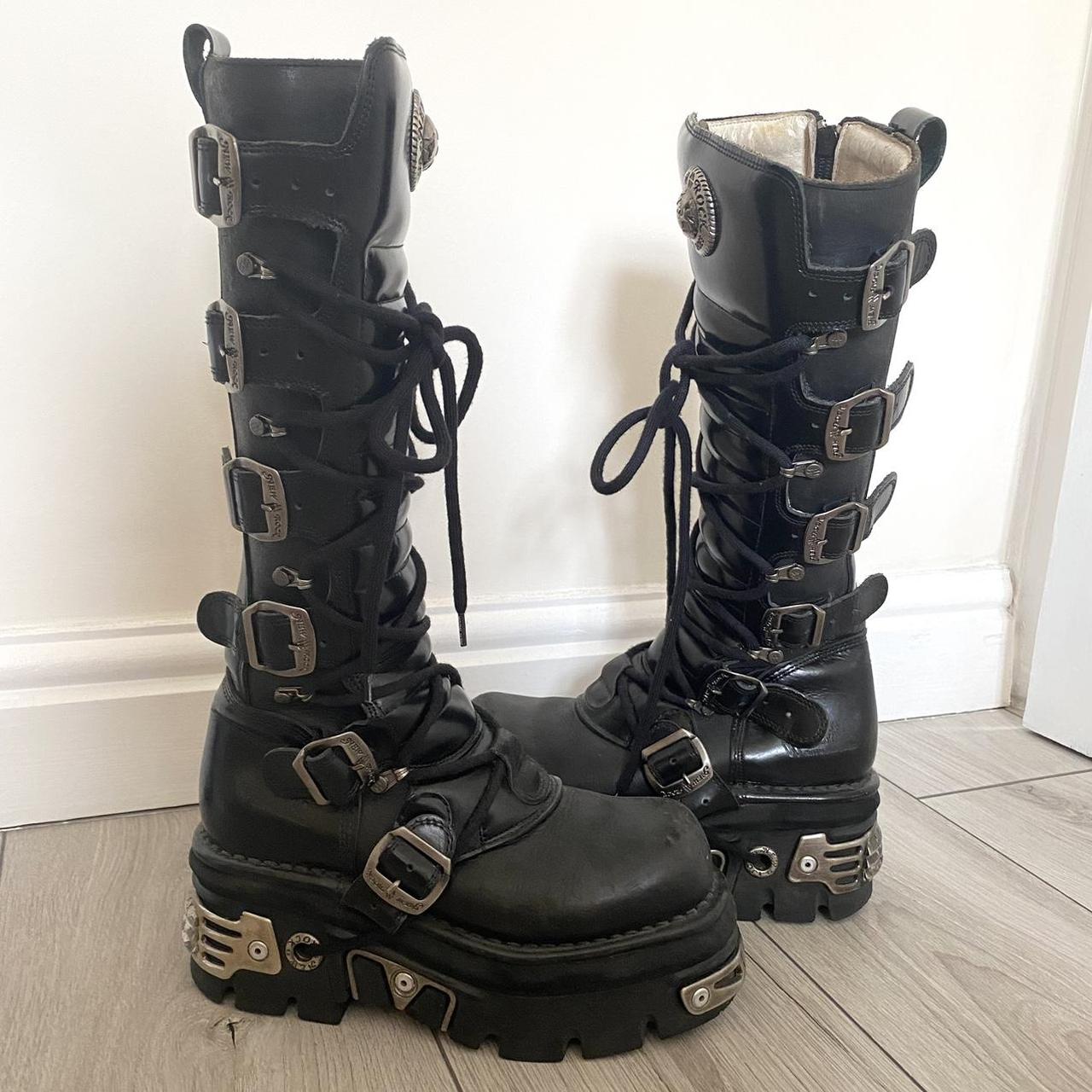 New Rock Platform Boots In great condition, some... - Depop
