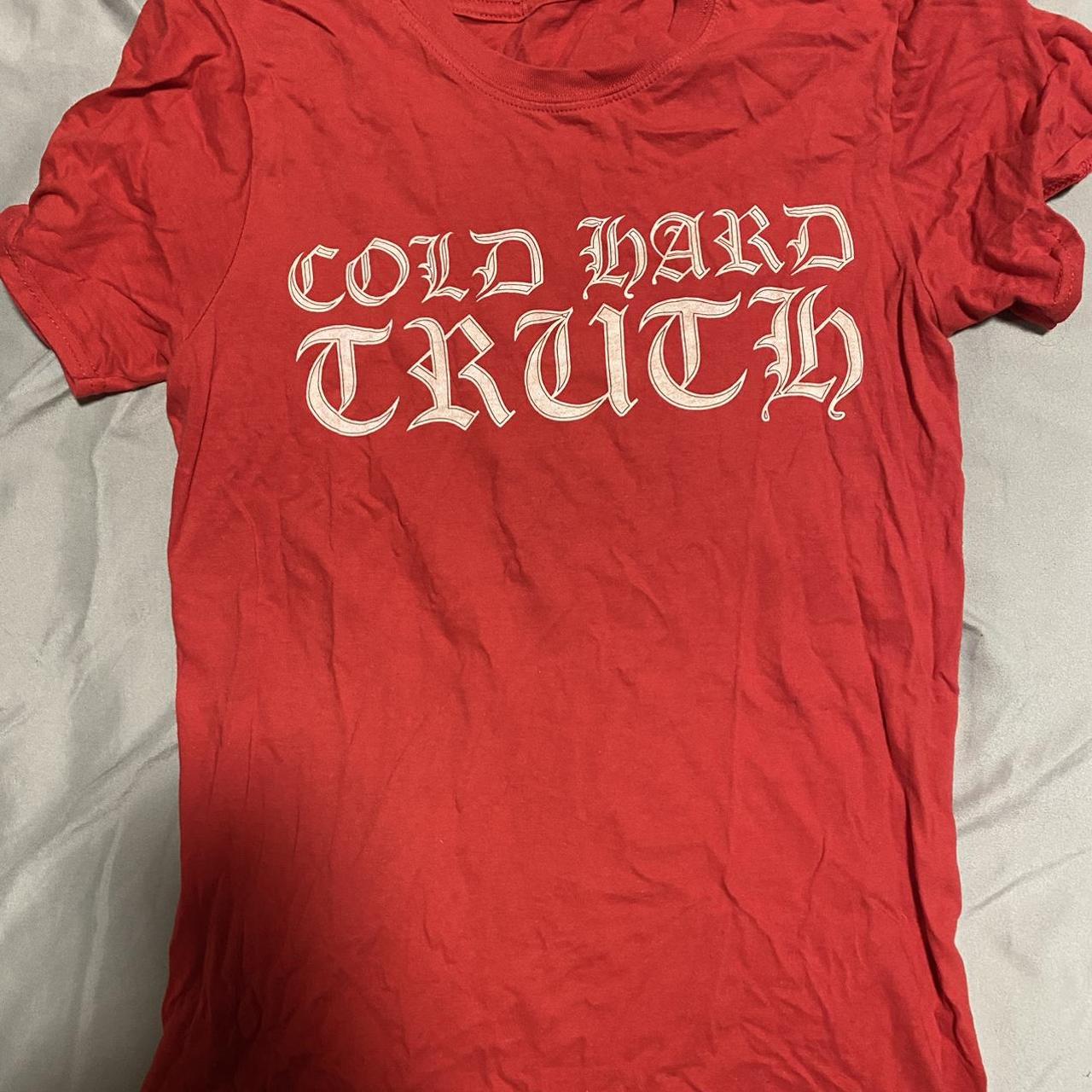 Cold Hard Truth Logo Tee Size S - Gildan Soft... - Depop
