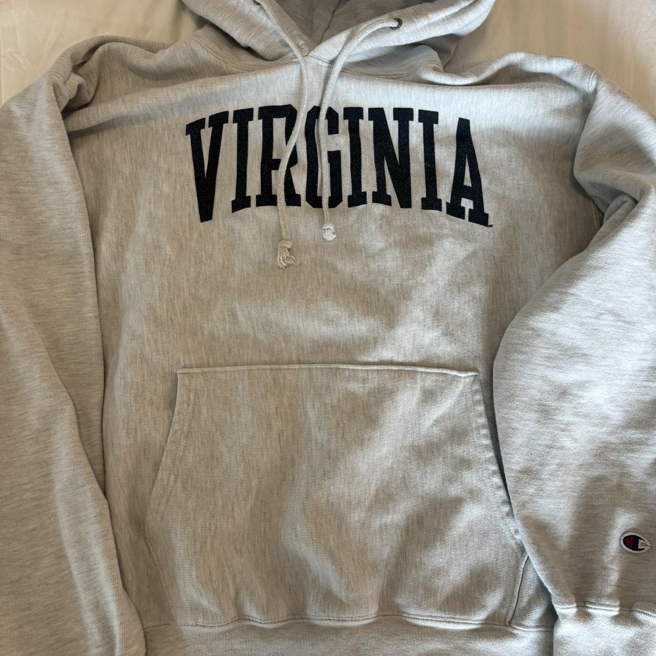Virginia UVA Champion Reverse Weave Sweatshirt - XXL - Depop