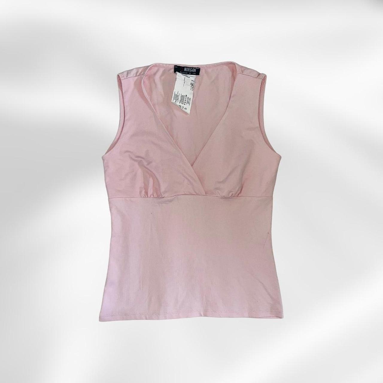 🦋🌸Morgan De Toi pink slinky stretchy vest top. Size... - Depop