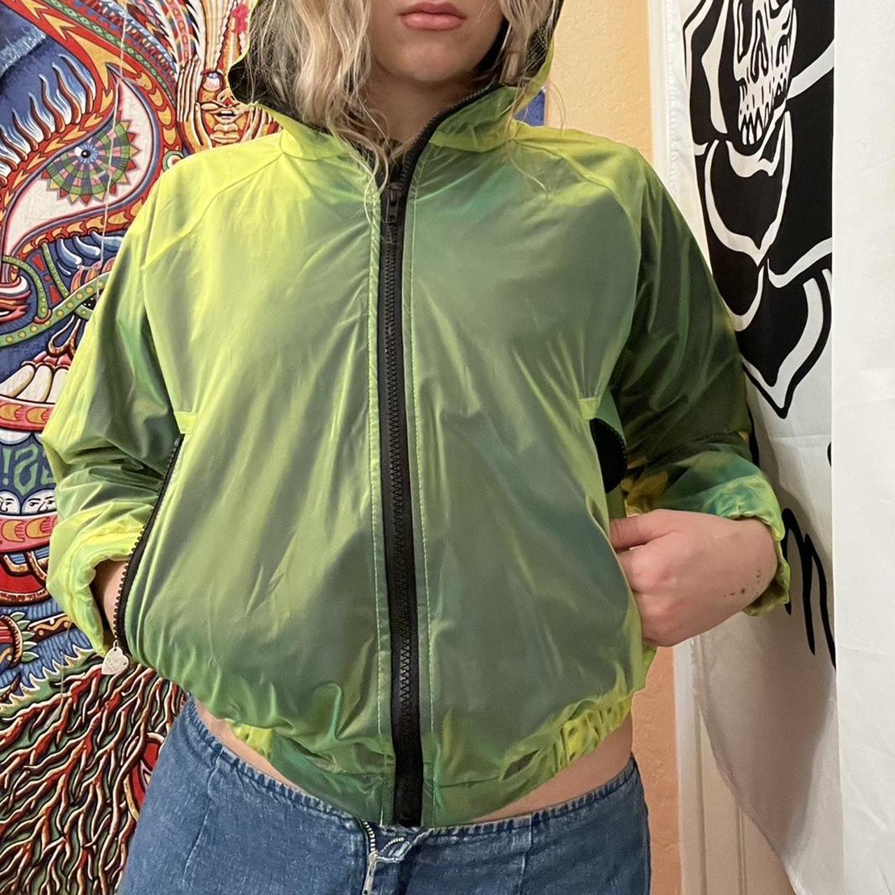 The.men.cia green reflective bomber jacket🪲 one of... - Depop