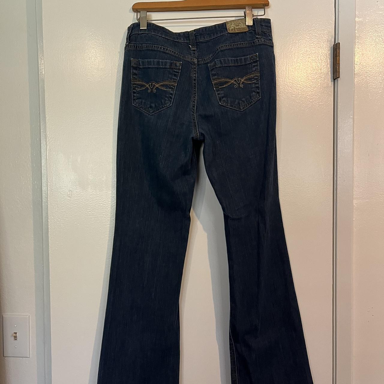 Low rise flare leg jeans, lei brand im pretty sure,... - Depop