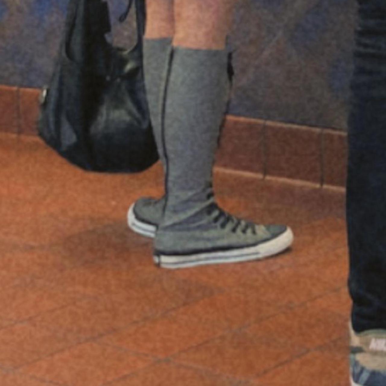 RARE vintage 2000s knee high hi converse punk goth... - Depop