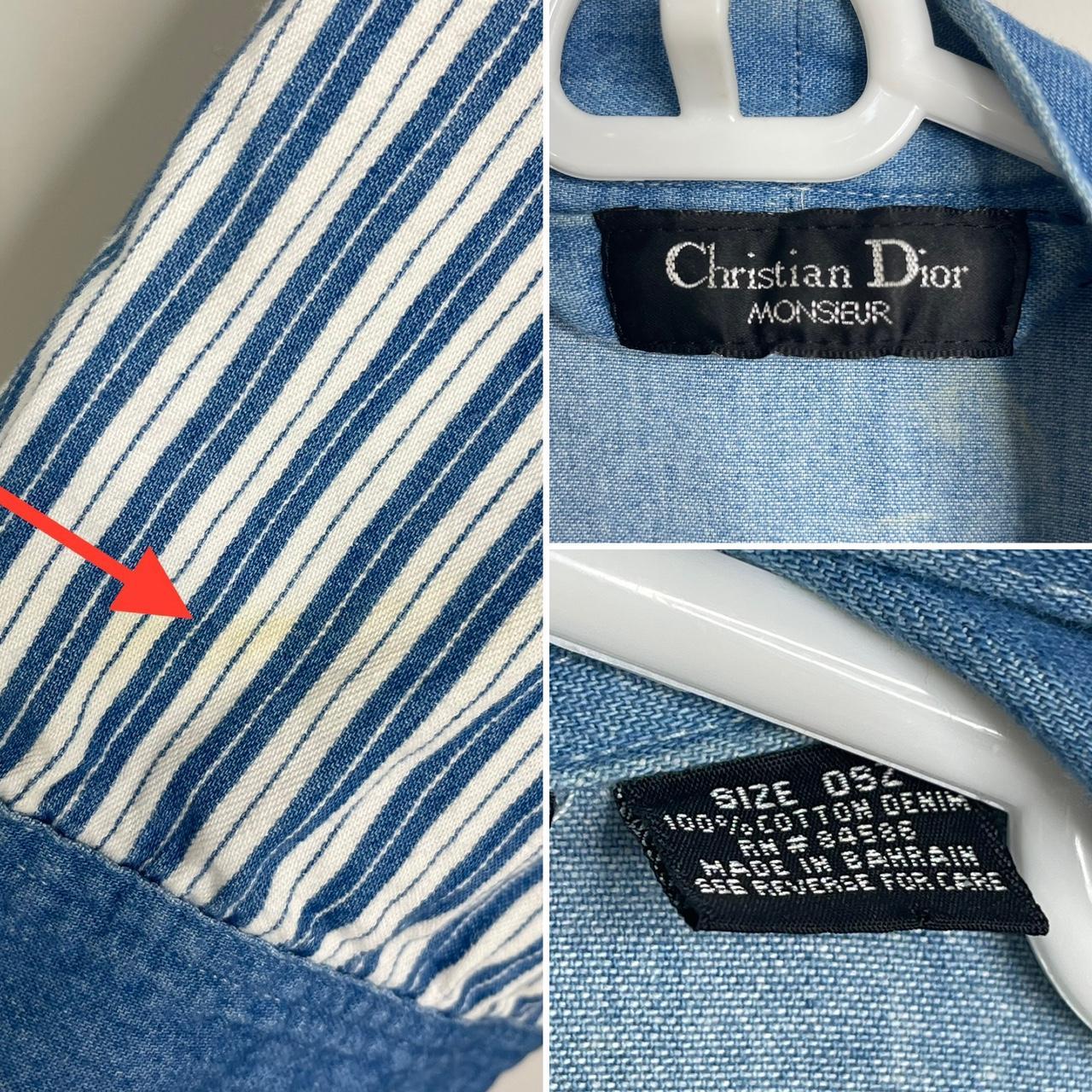 Vintage Christian Dior denim robe Christian Dior... - Depop