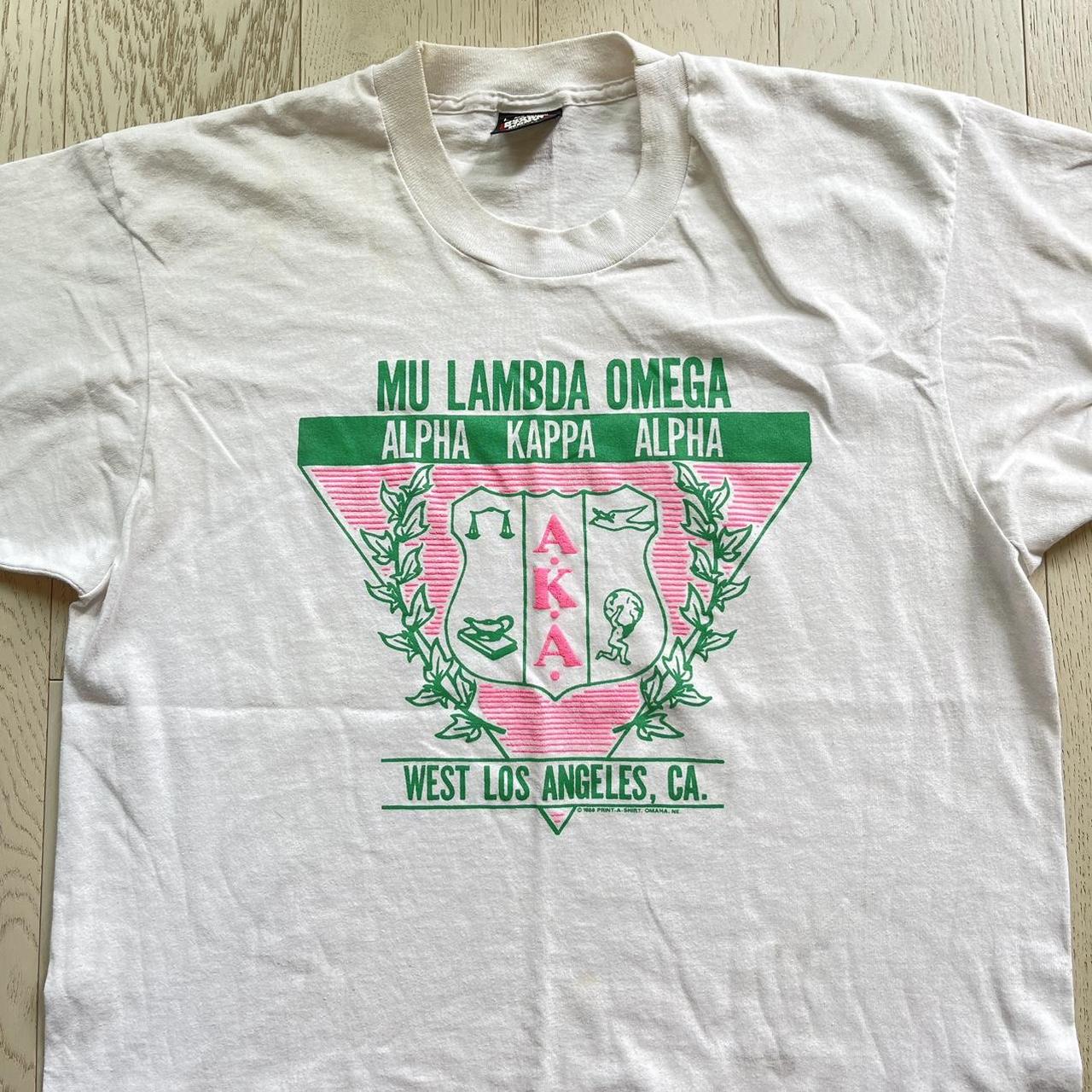 Vintage 80s alpha kappa alpha shirt from the mu... | Depop