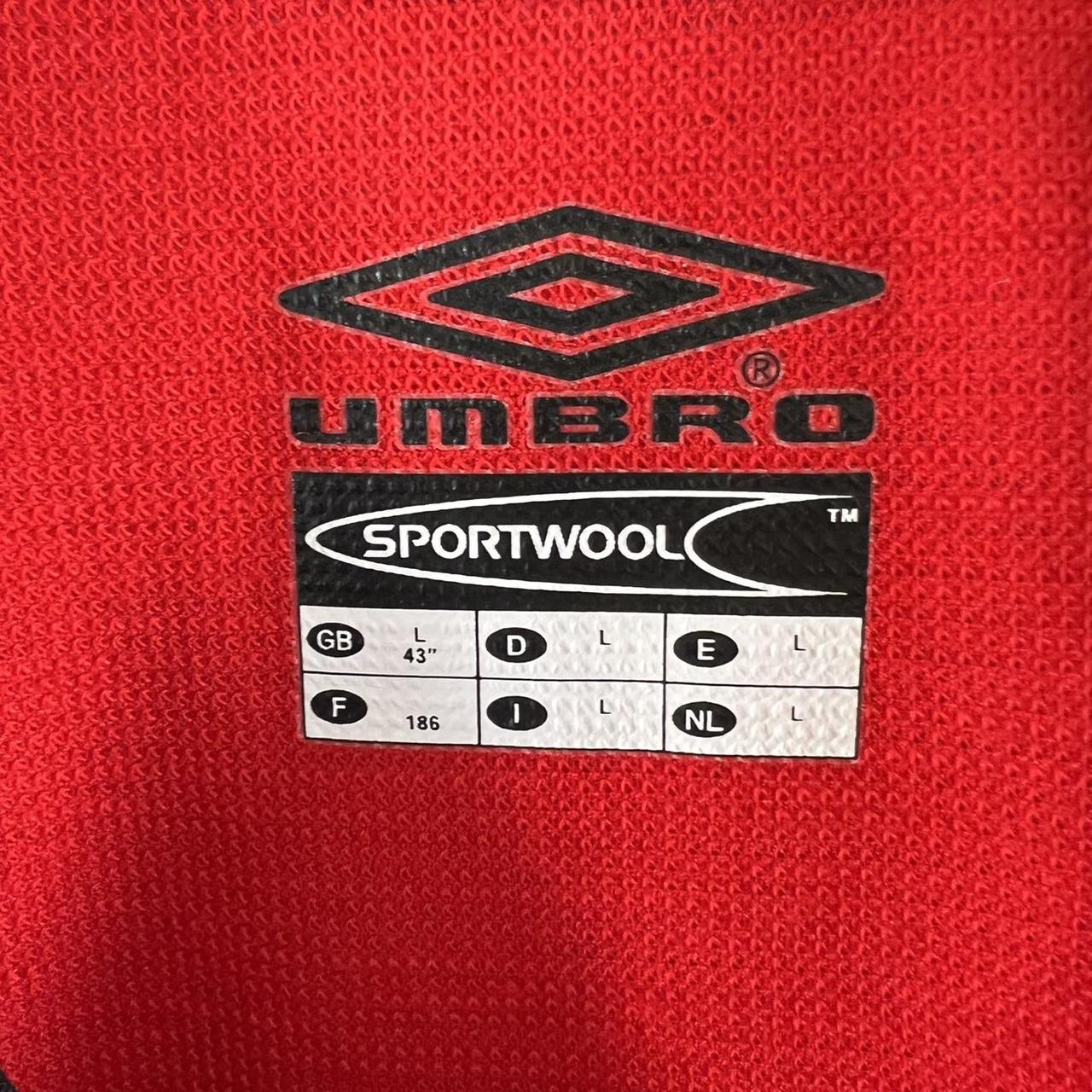 Umbro Men's Red T-shirt | Depop