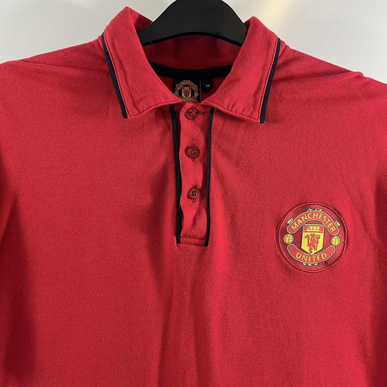 Manchester United Polo Football Shirt Adults Medium... - Depop