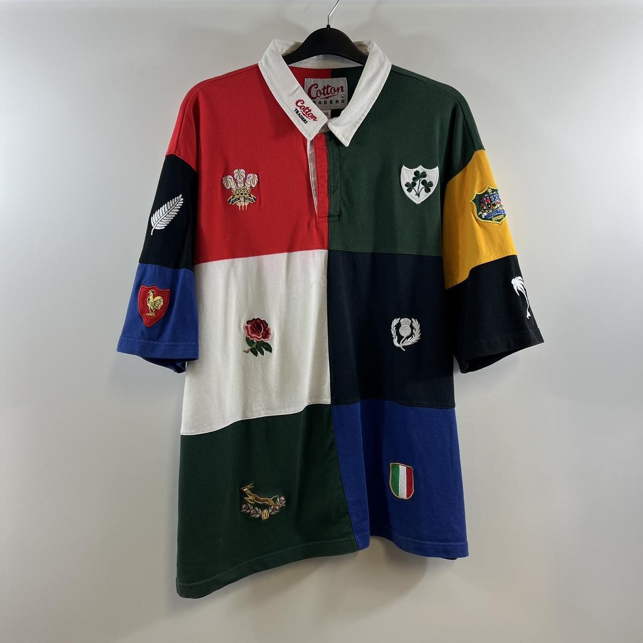 10 Nations Rugby Shirt Adults 3XL Cotton Traders... - Depop