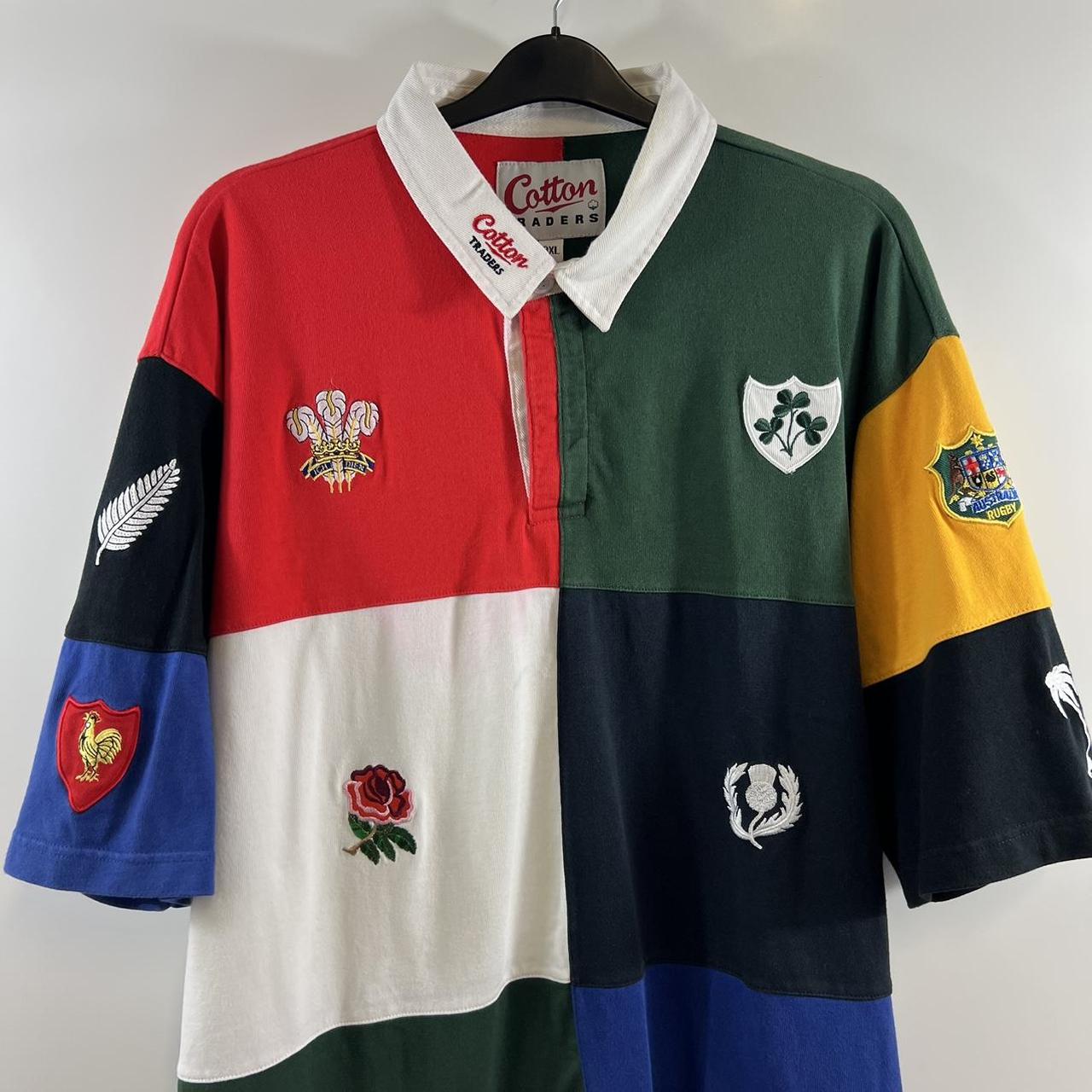 10 Nations Rugby Shirt Adults 3XL Cotton Traders... - Depop