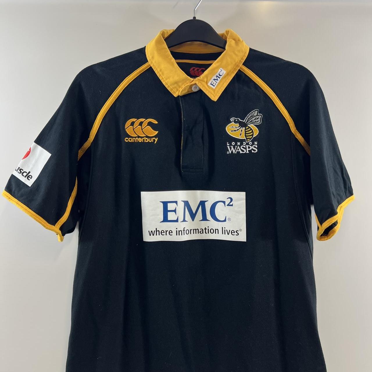 Wasps Home Rugby Shirt 2011/12 Adults Large... - Depop