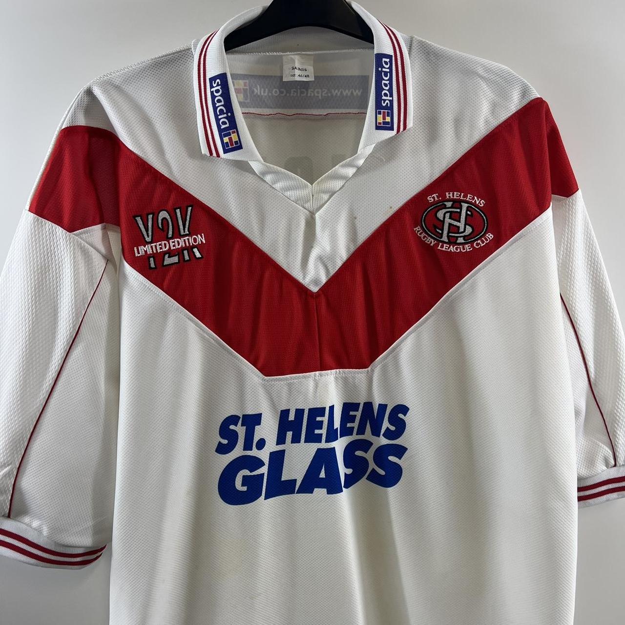 St Helens Home Rugby Shirt 2000/01 Adults XL Y2K... - Depop