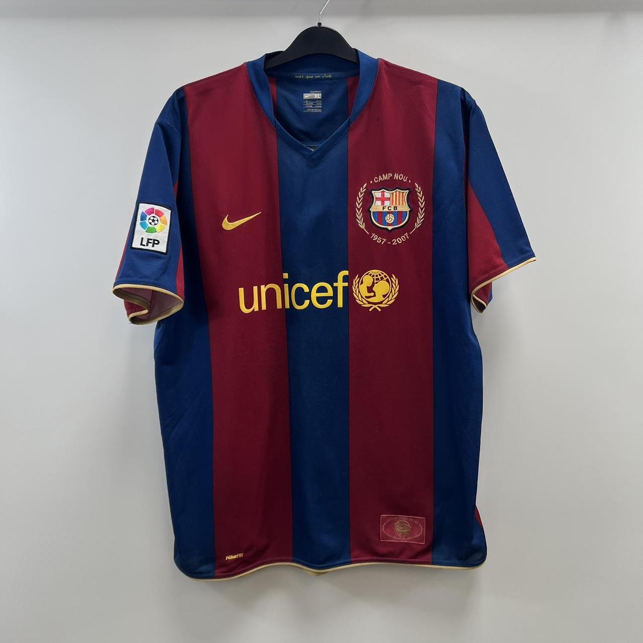 Barcelona Home Football Shirt 2007/08 Adults XL Nike... - Depop