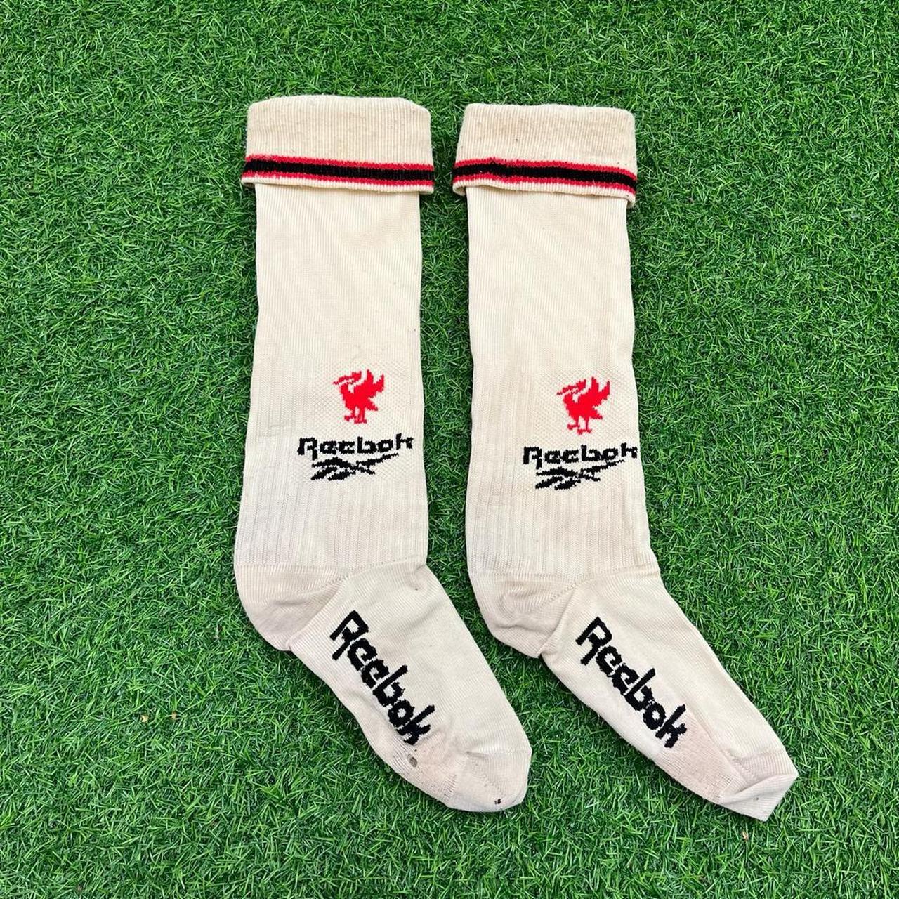 Liverpool Away Football Socks 1996/97 Adults Size... - Depop