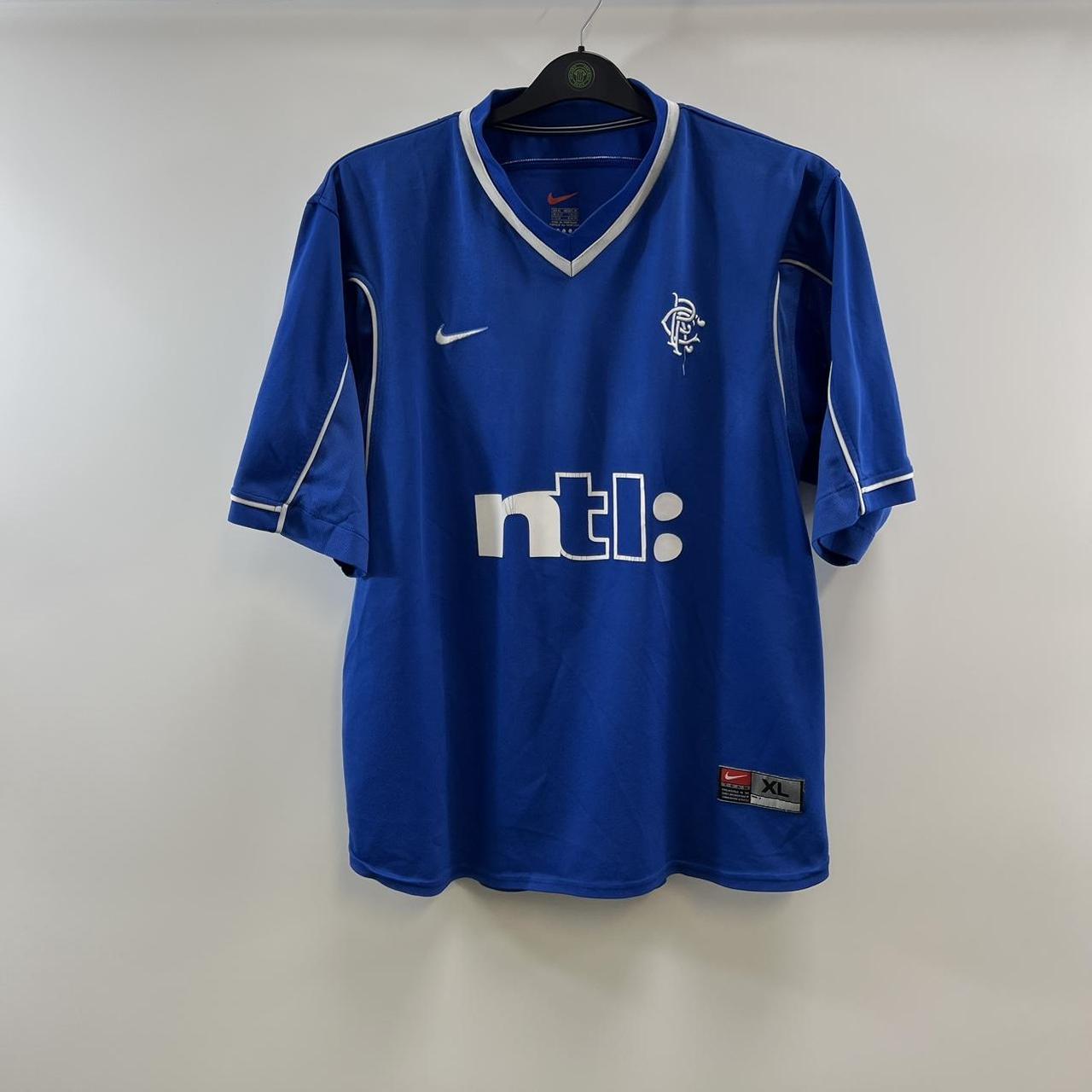 Rangers Home Football Shirt 1999/01 Adults XL Nike... - Depop