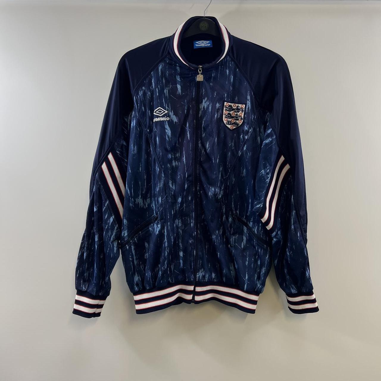 England Track Football Jacket 1993/95 Adults XL... - Depop