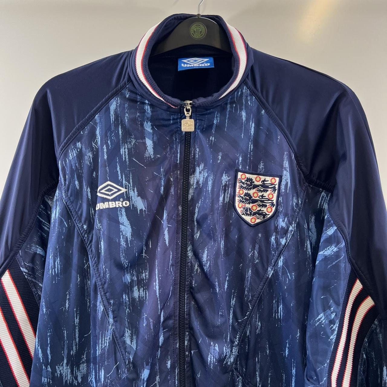 England Track Football Jacket 1993/95 Adults XL... - Depop