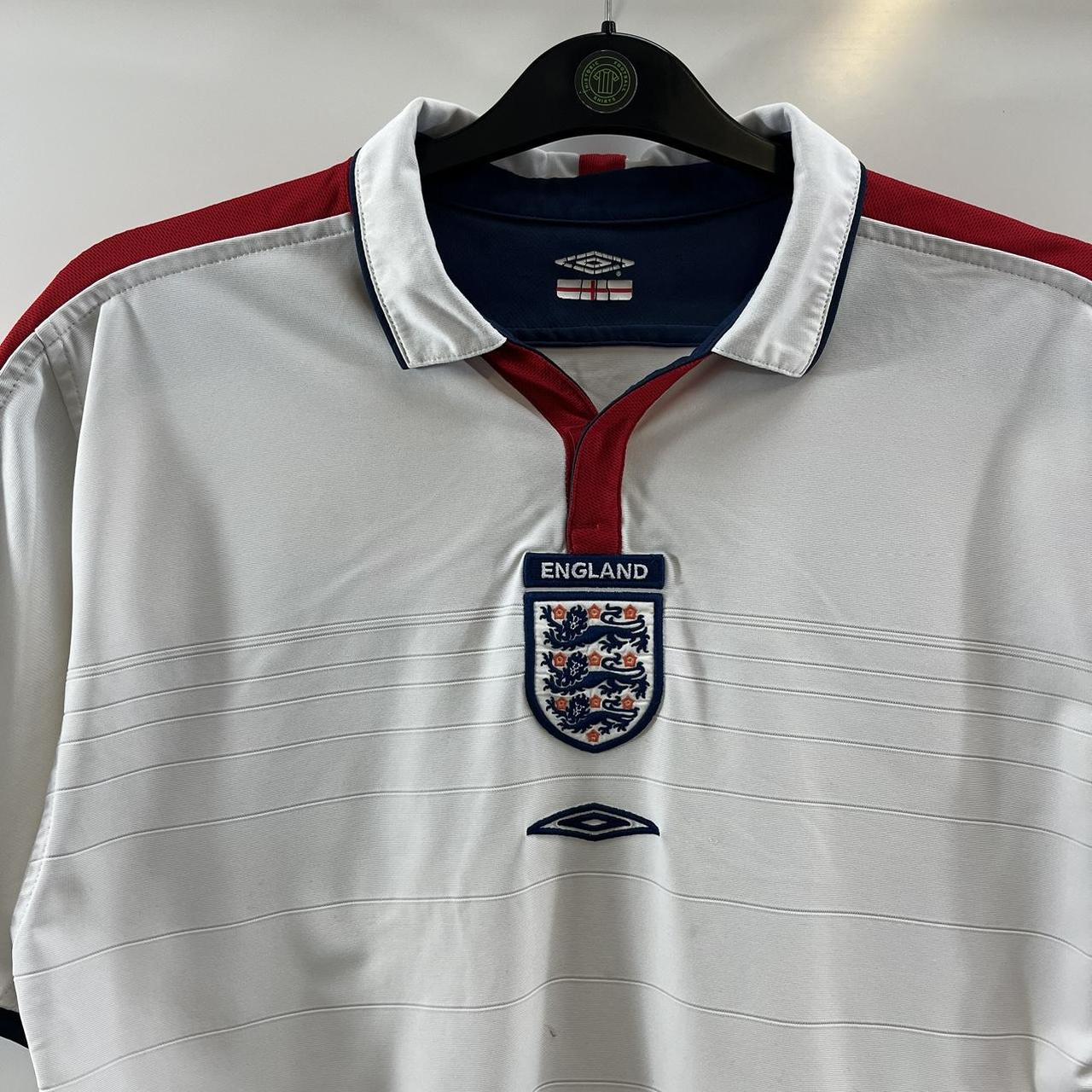 England Home Football Shirt 2003/05 Adults Medium... - Depop