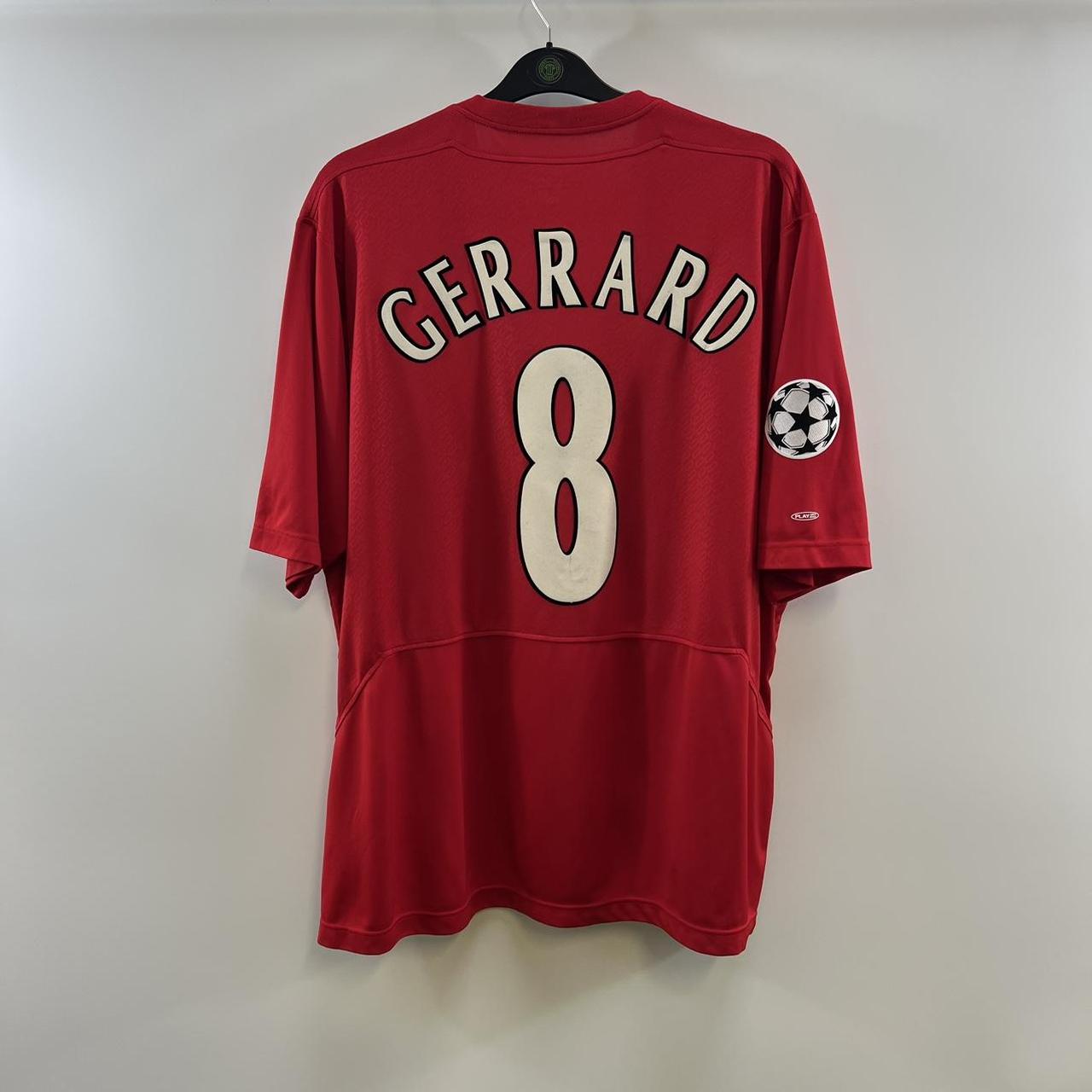 Liverpool Gerrard 8 CL Final 2005 Home Football... - Depop