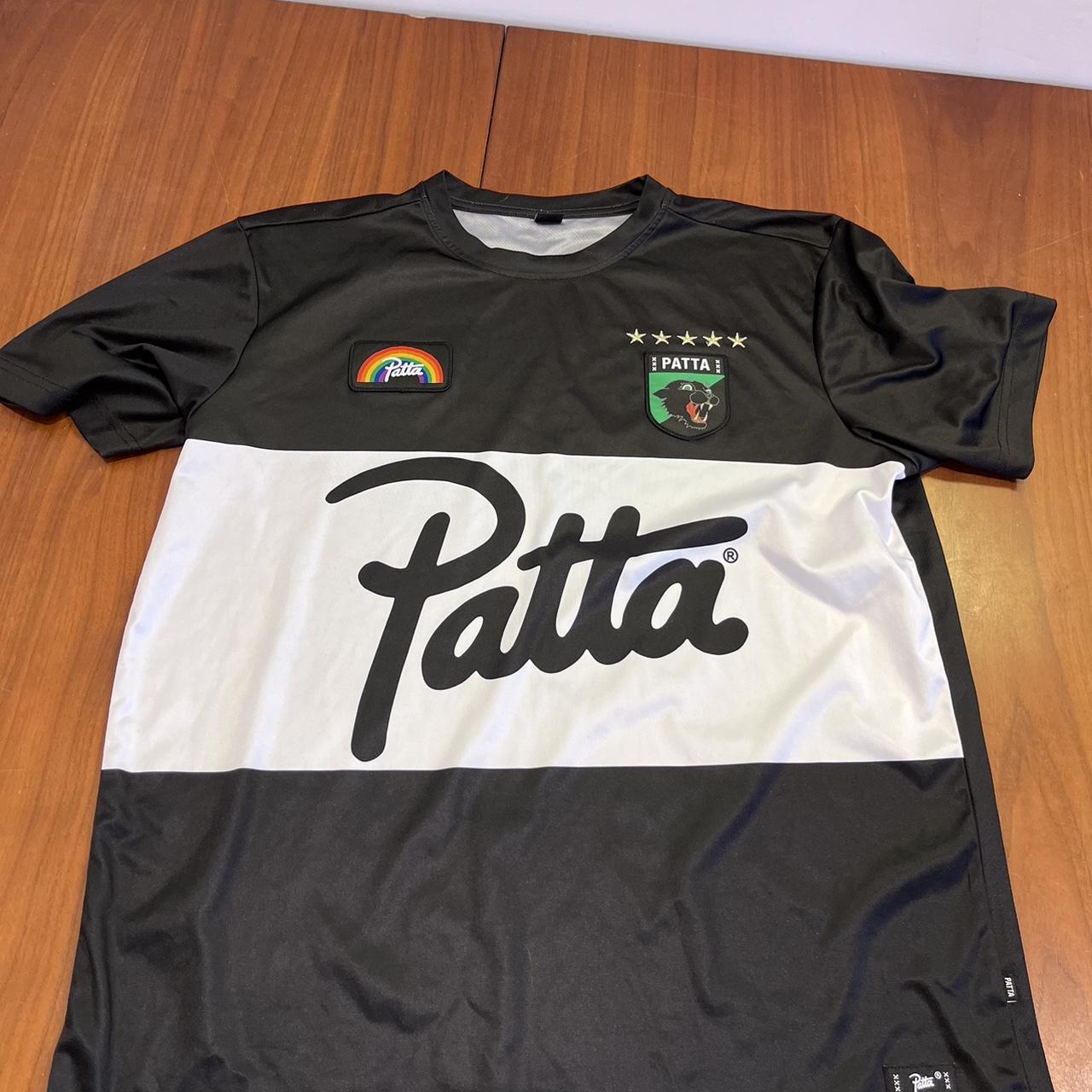 Patta football shirt Worn once, mint condition. Size... - Depop