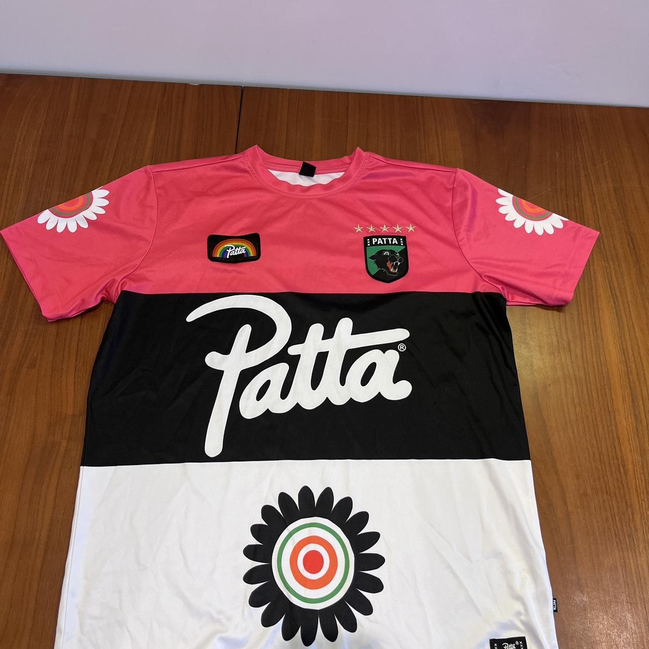 Patta football shirt. Mint condition, worn... - Depop