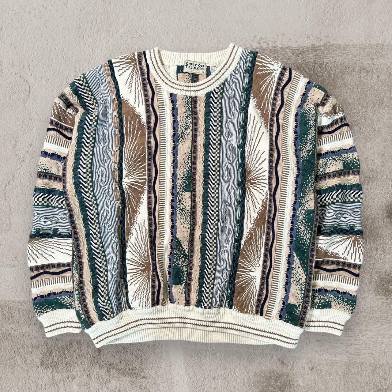 Vintage 90s Cotton Traders Coogi style sweater! 🏷️... - Depop