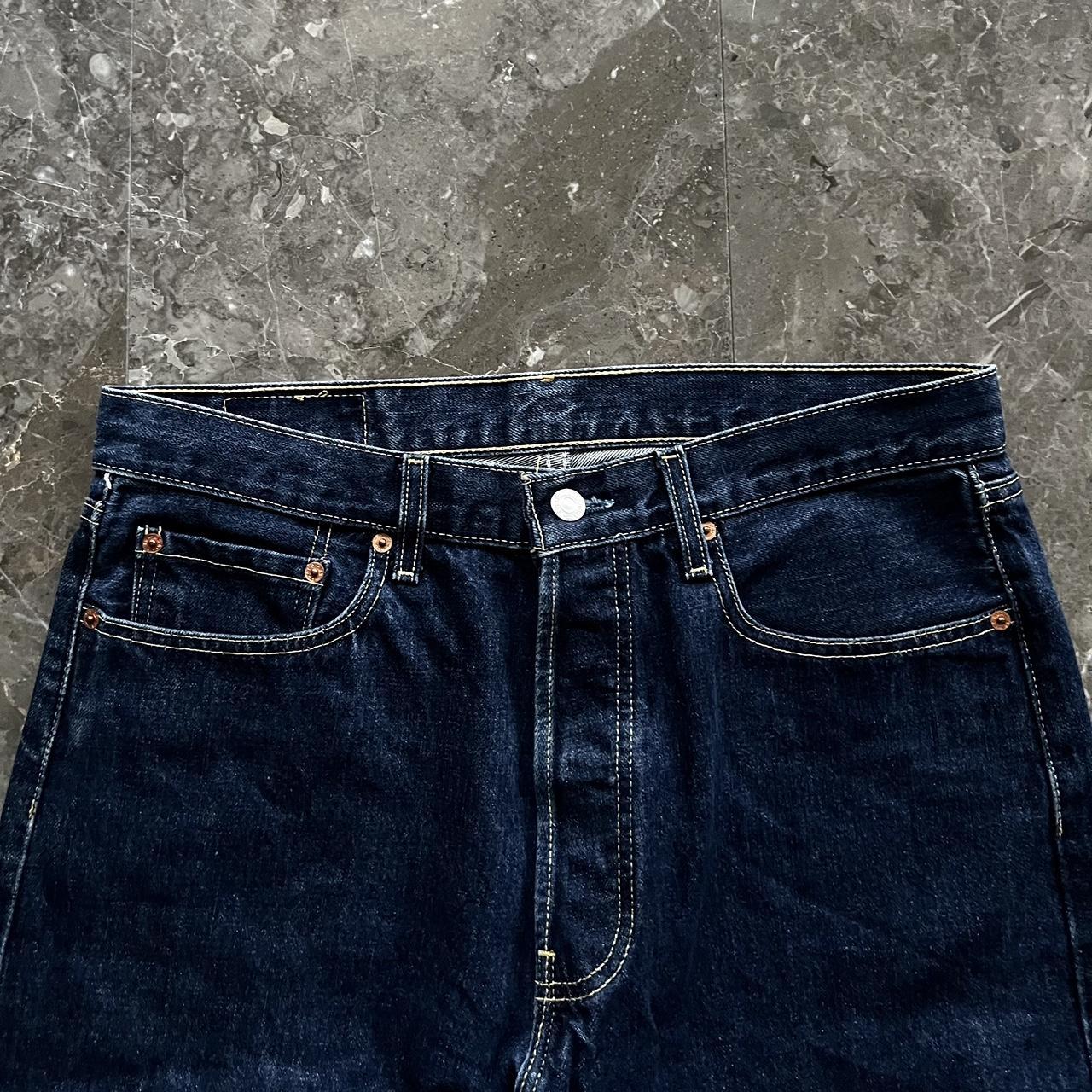 Levi’s Jorts with frayed edges Measurements:... - Depop