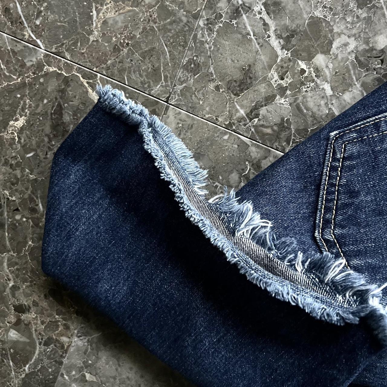 Levi’s Jorts with frayed edges Measurements:... - Depop