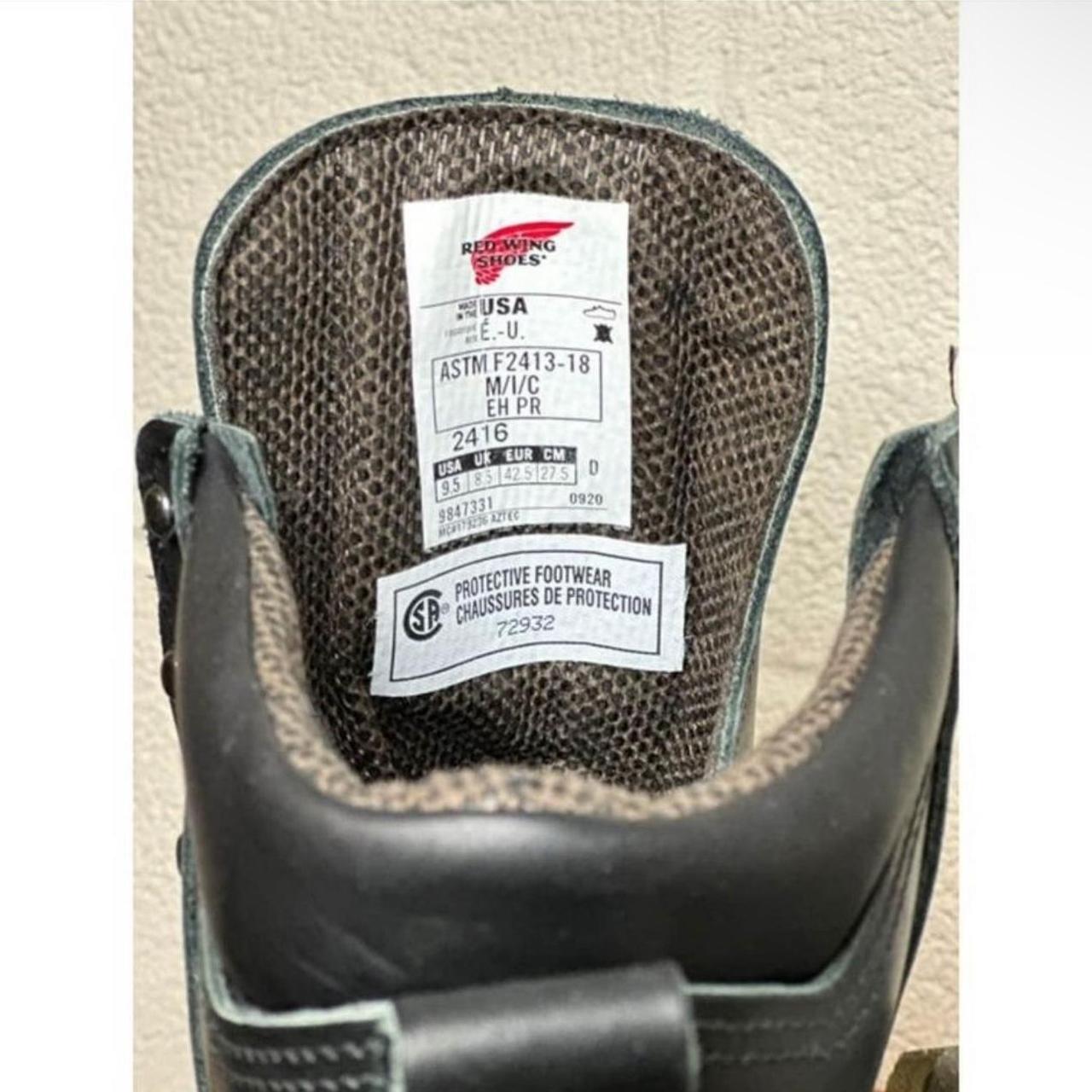 Red wing boots Steel toe Size 9.5 Gore Tex lining - Depop