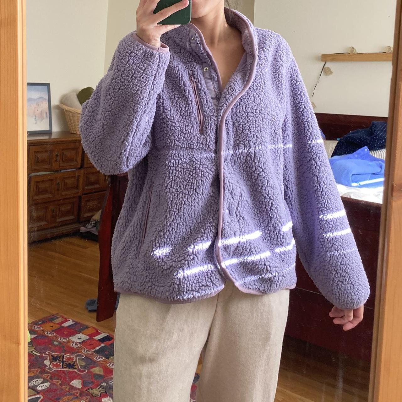 Universal Thread purple fleece jacket! Excellent... - Depop